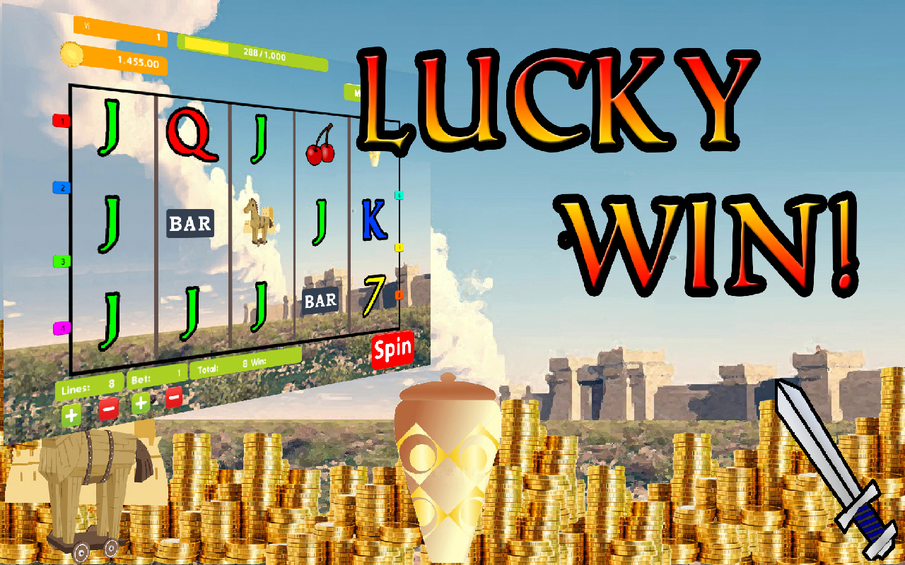 Troy Treasure Greece Fable Progressive Jackpot Lucky Vegas Casino Slot ...