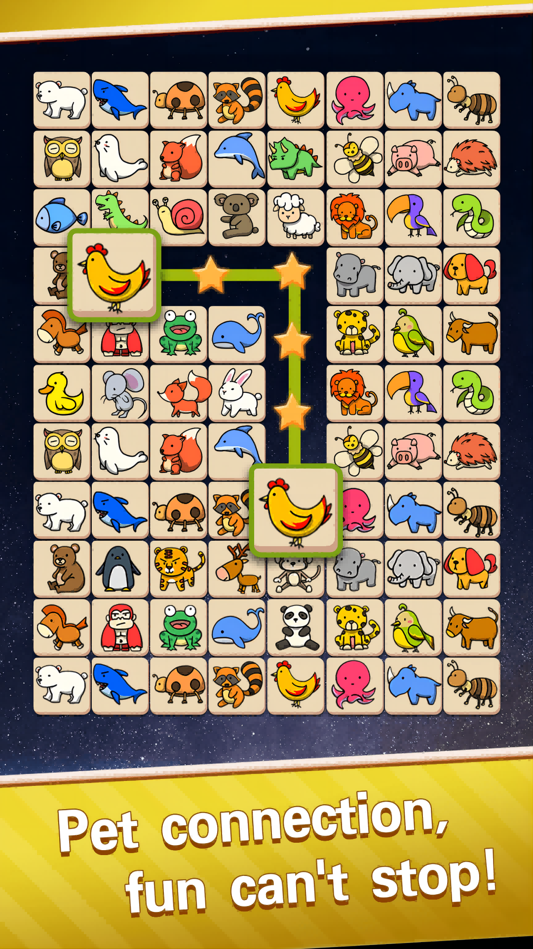 Animal Tile - Classic Connect Puzzle Game with lovely animals and funny ...