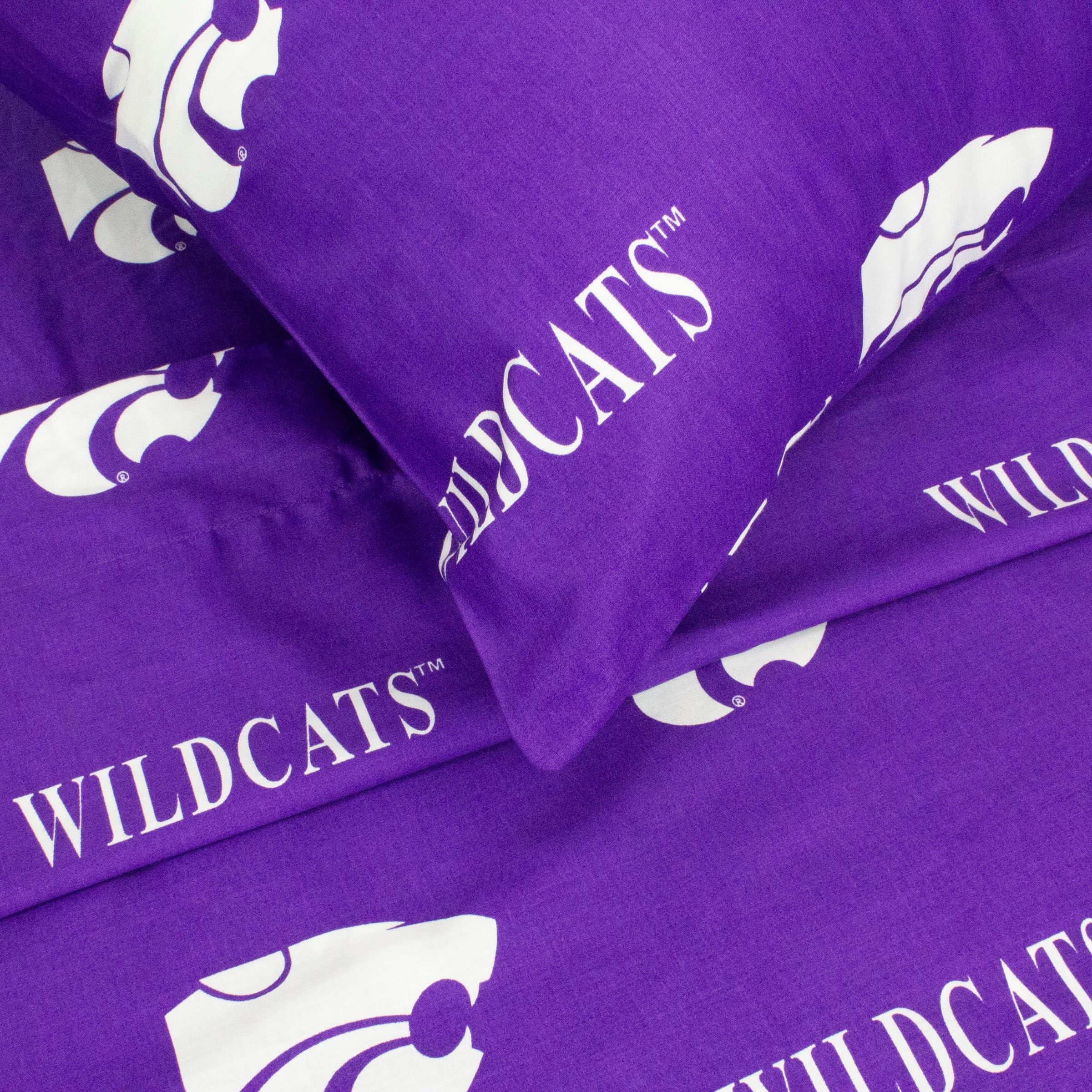 Reversible College Comforter Set King Kansas State Wildcats Reversible ...