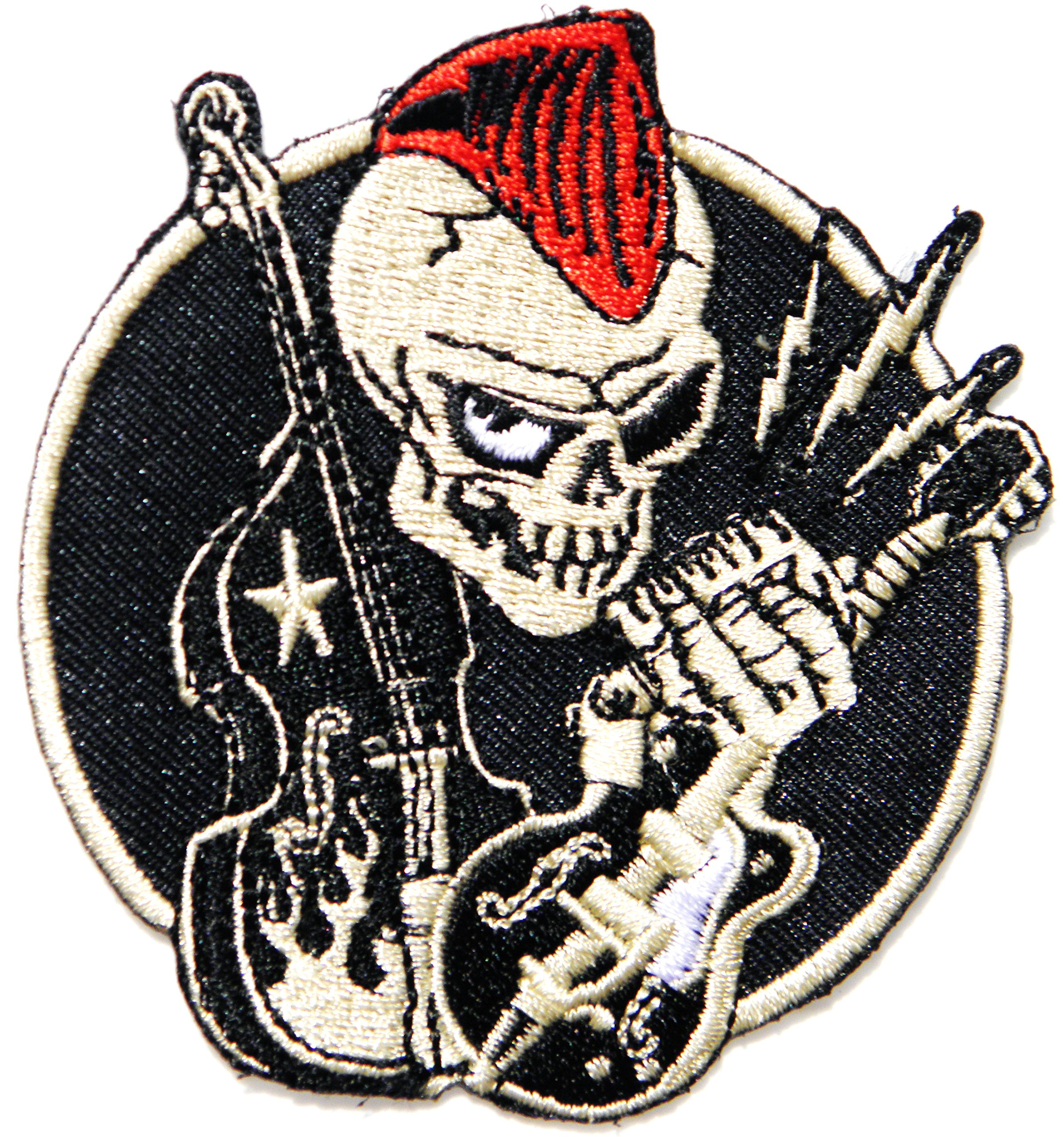 Buy Electric Violin Cello Musical Skull Ghost Mohawk Old School Skool ...