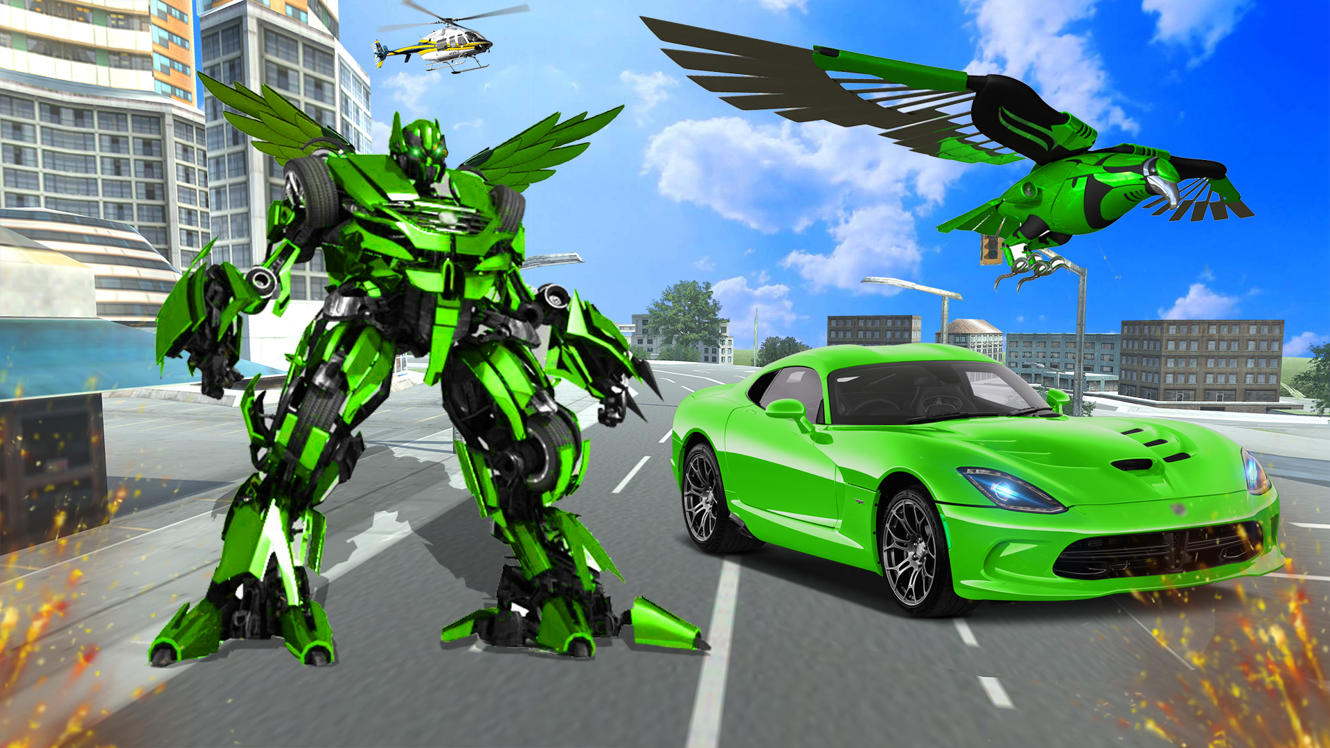 Flying Kite Robot Transform Robot Shooting Game - App on Amazon Appstore