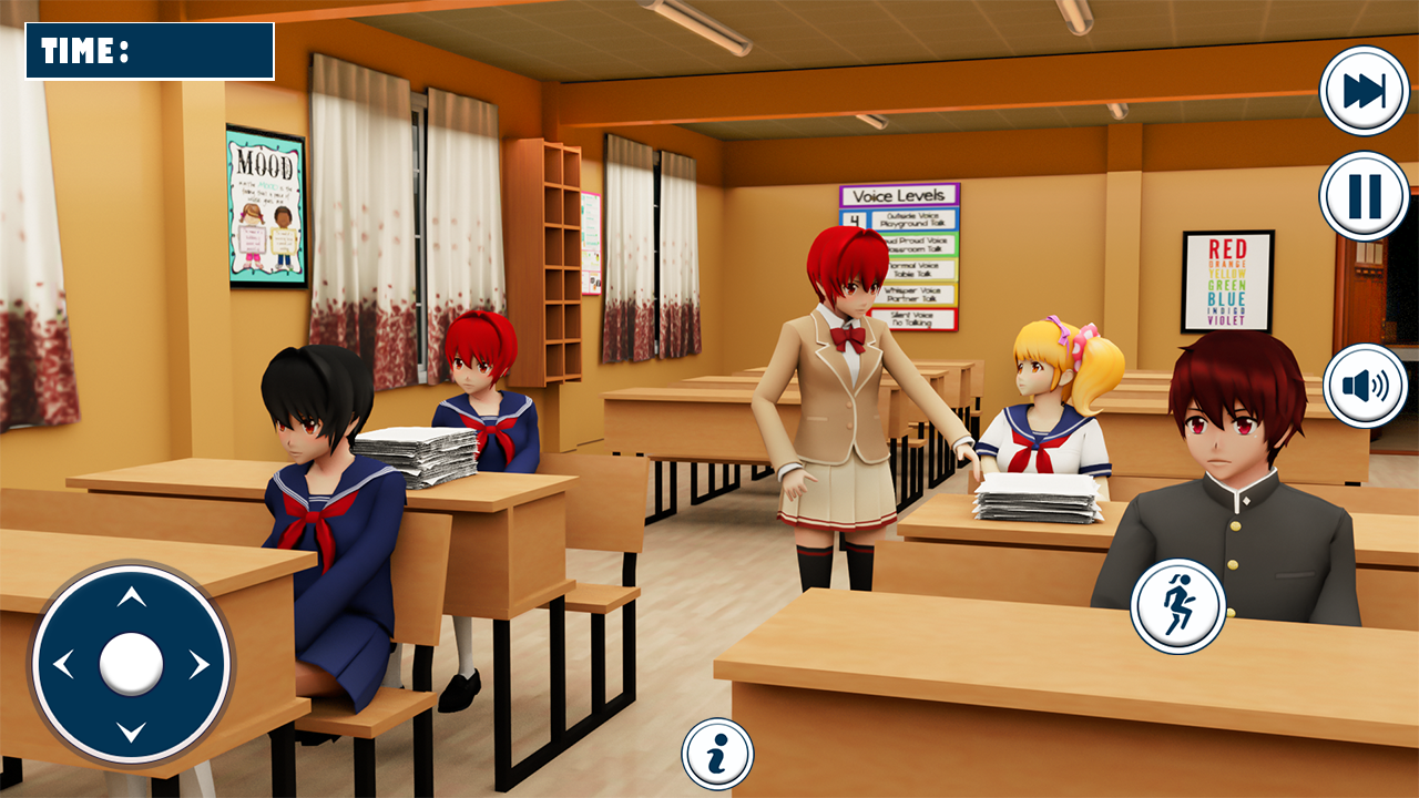 Anime School Teacher Life Simulator: Virtual High School Girl Game ...