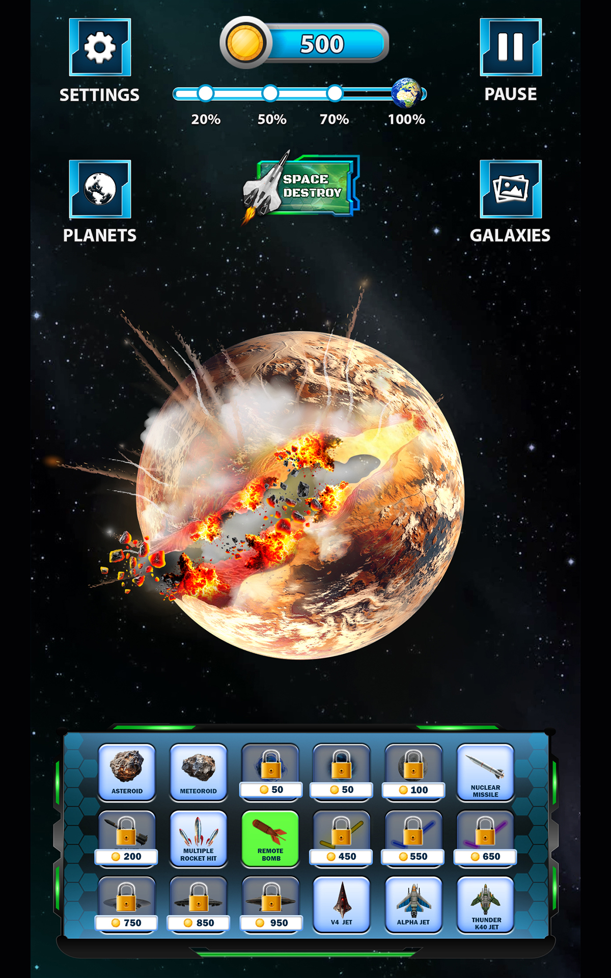 World Smash Destroy Planets - Solar System Destruction Simulator Game ...