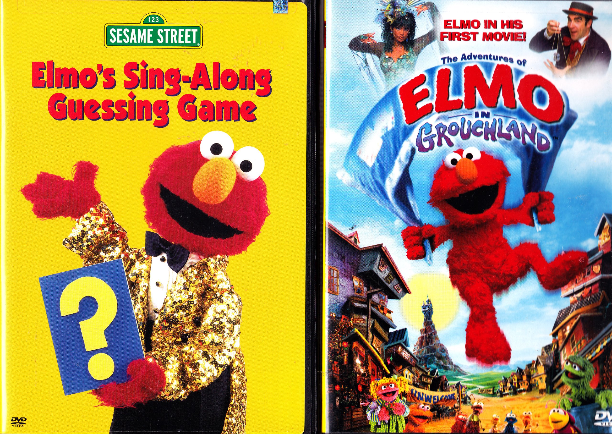 Sesame Street Elmo Sing Along Guessing Game Vhs Elmo's Sing Along