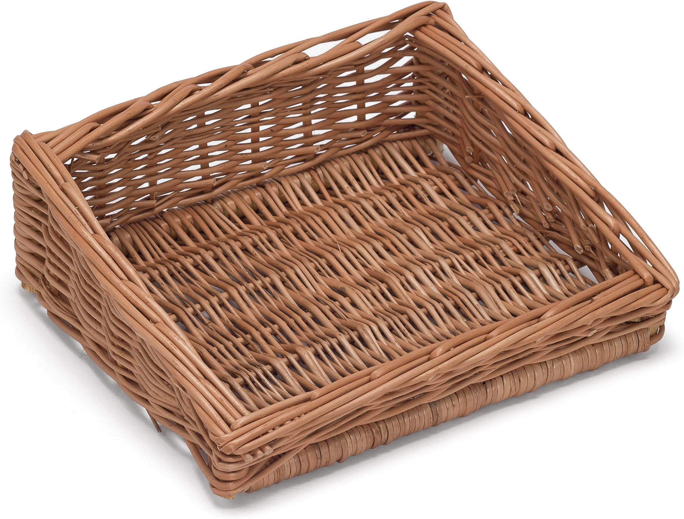 Prestige Wicker Counter Top Display Stand Three Baskets, Wood, Natural ...