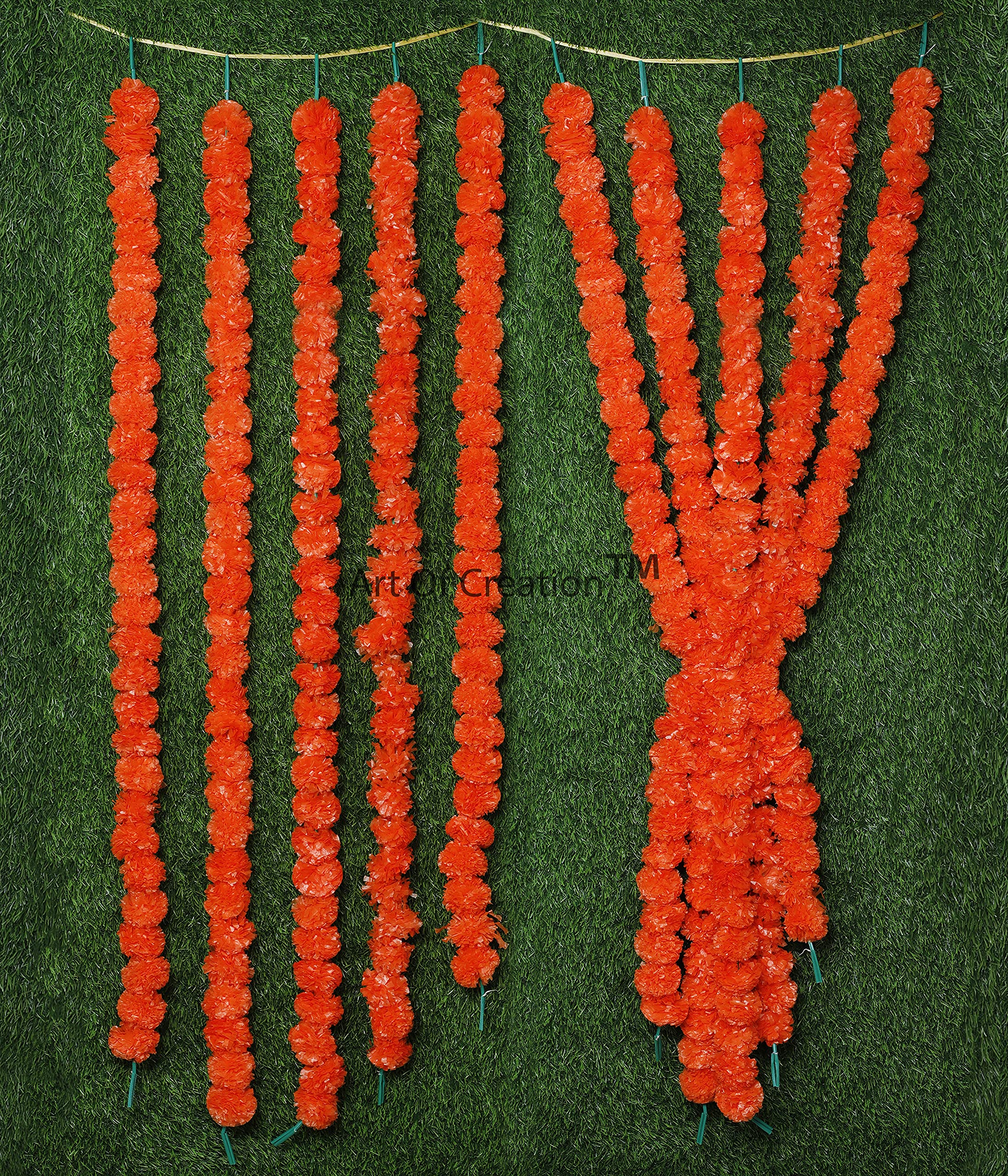 Buy Art Of Creation Artificial Marigold Garland for Decoration 5 Feet ...