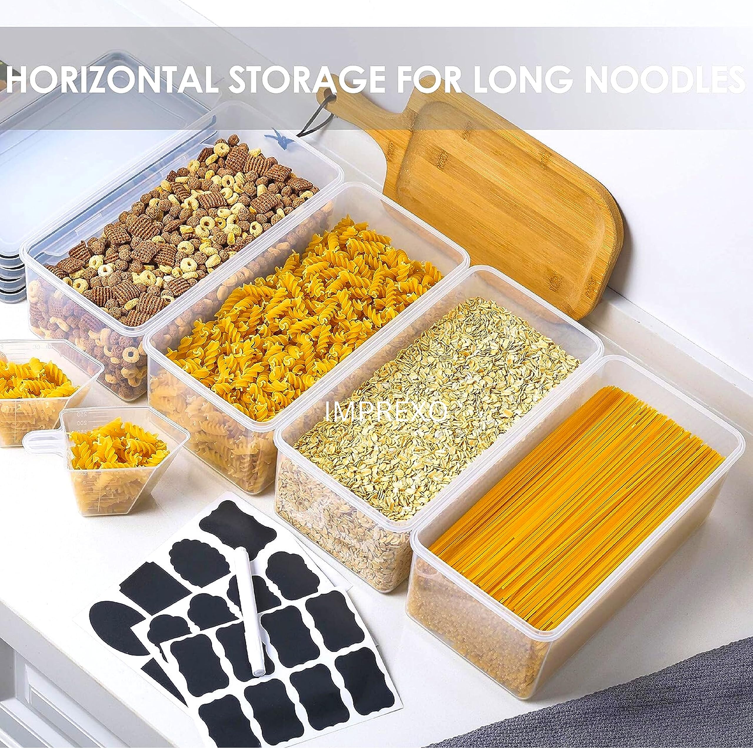 Buy IMPREXO Airtight Food & Fridge Storage Jars & Containers Plastic ...