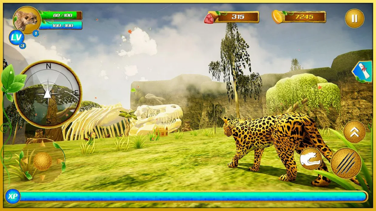 virtuelle wilde Gepard Familiensimulator-Spiele für Kinder:www.amazon ...