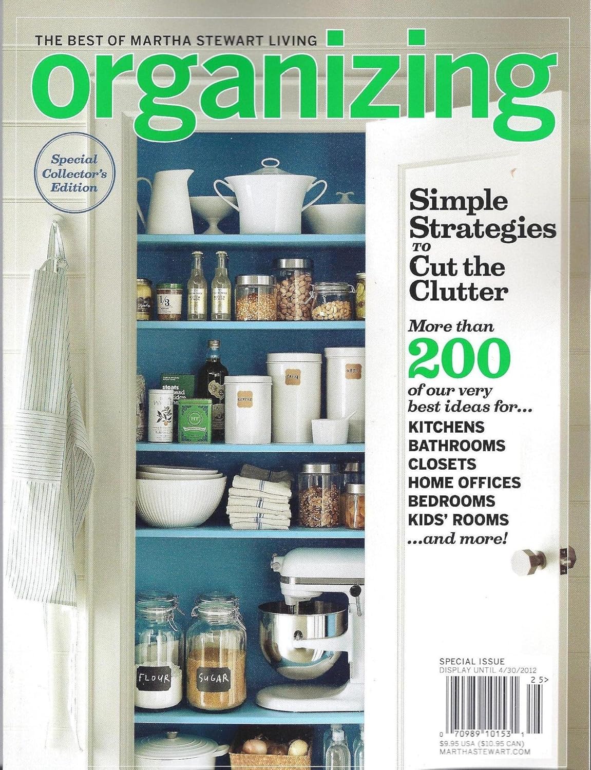 THE BEST OF MARTHA STEWART LIVING ORGANIZING MAGAZINE 2012 [Single ...