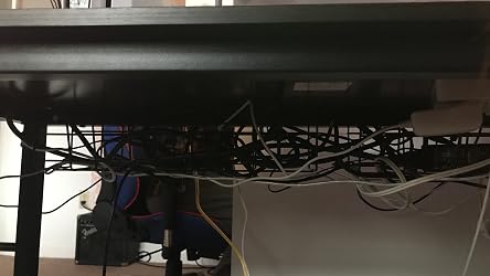Amazon.com: Under Desk Cable Management Tray - Wire Organizer for Cable ...
