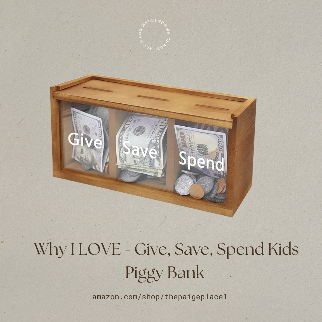 Watch Why I LOVE - Give, Save, Spend Kids Piggy Bank on Amazon Live