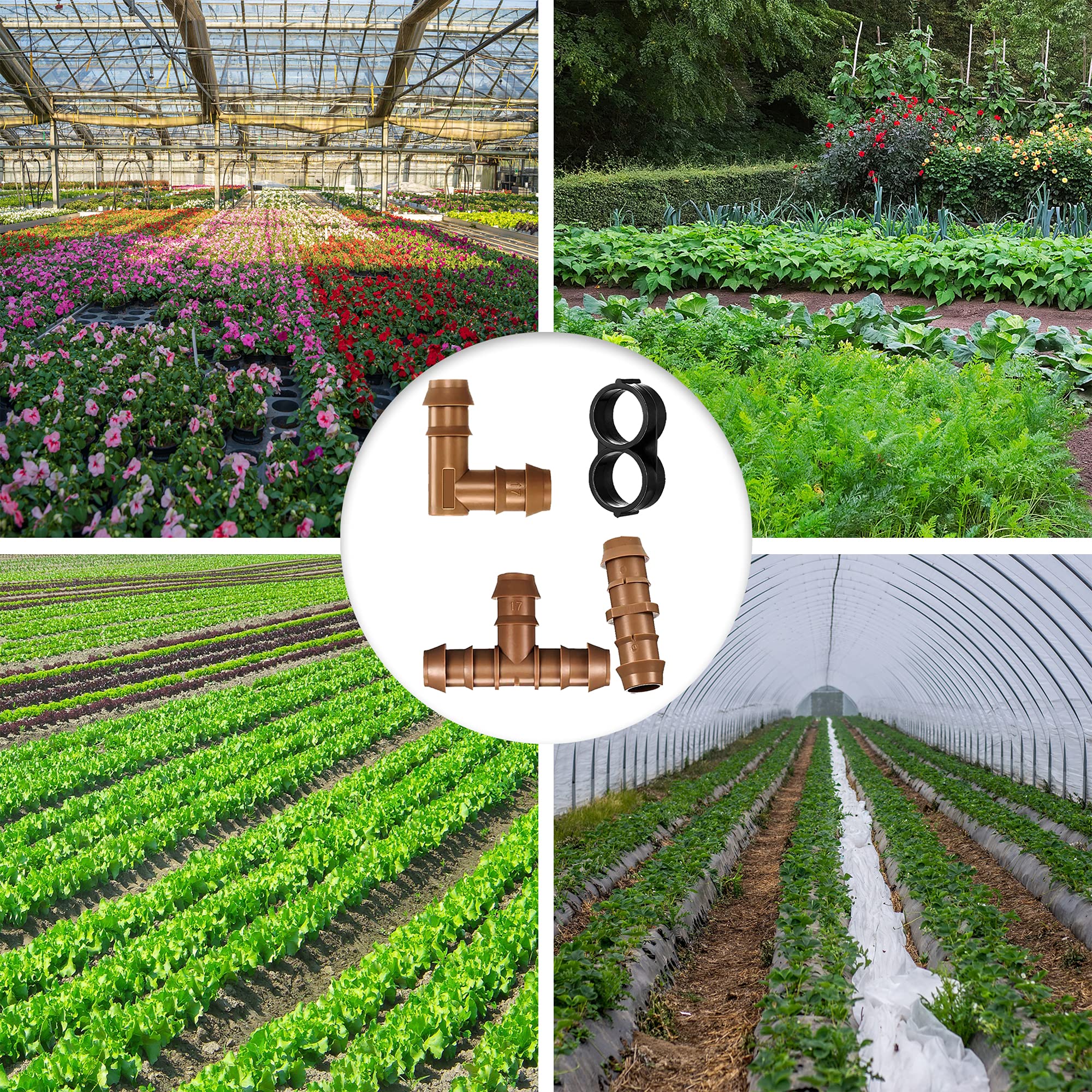 Snapklik.com : Gondiane Irrigation Fittings Kit For 1/2 Inch Tubing ...