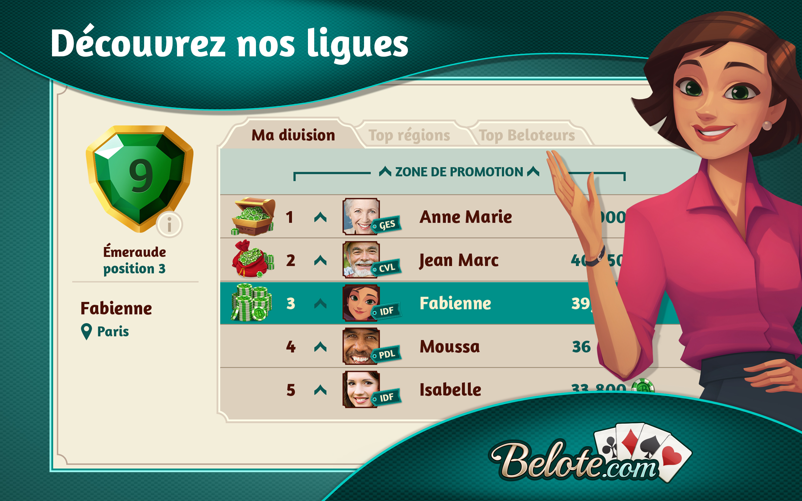 Belote.com - Belote & Coinche - App on Amazon Appstore