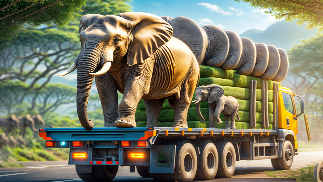 Wild Animals Transport Truck Games 2024, Animal Transportation Games ...