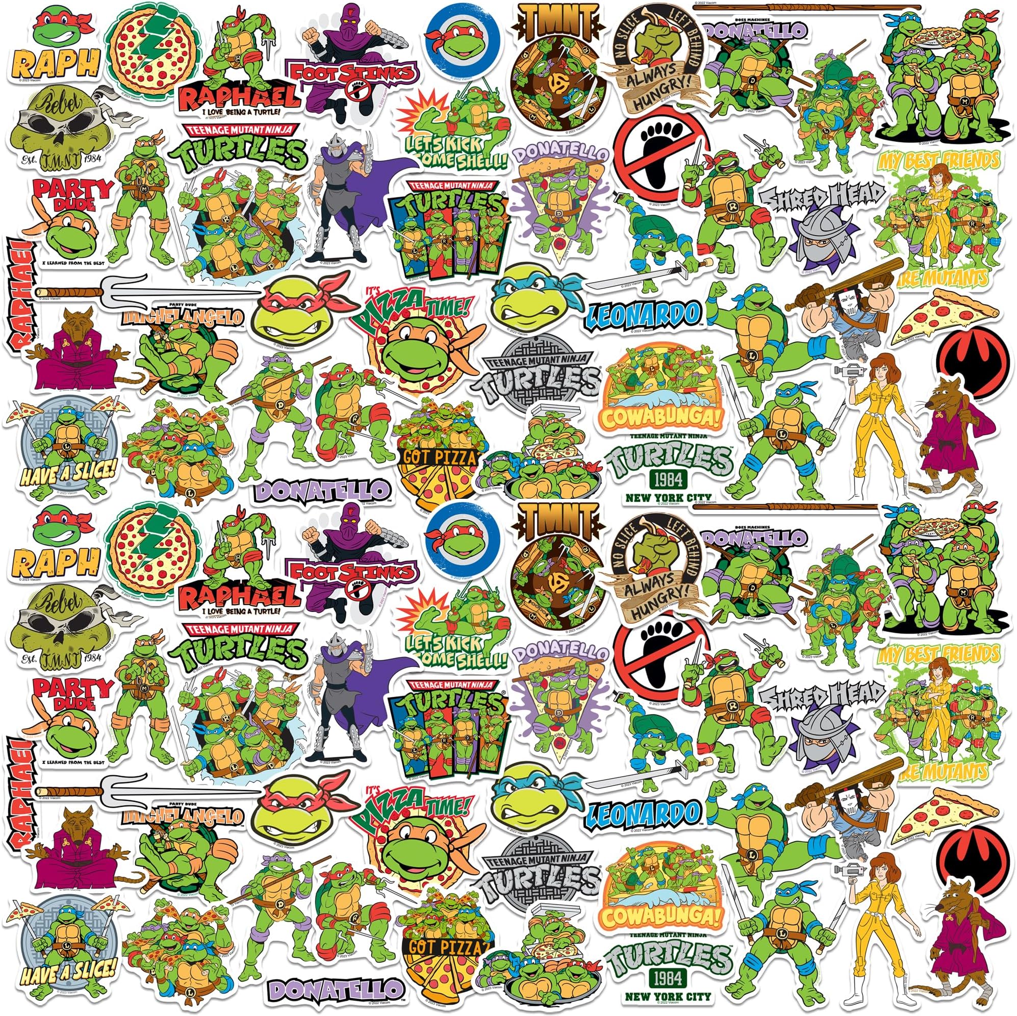 Amazon.com: Teenage Mutant Ninja Turtles TMNT 2nd Variety Mix 100ct ...