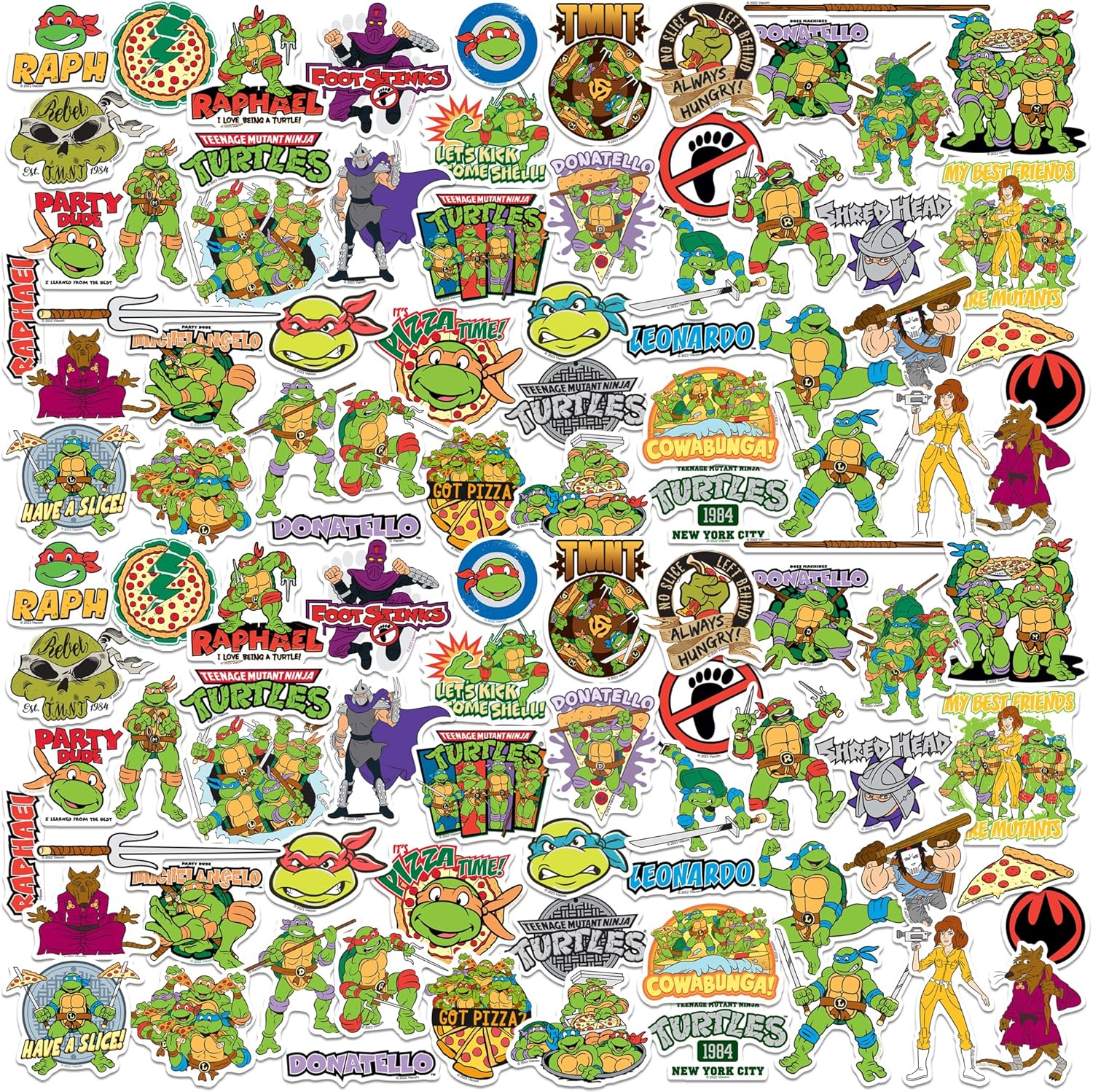 Amazon.com: Teenage Mutant Ninja Turtles TMNT 2nd Variety Mix 100ct ...