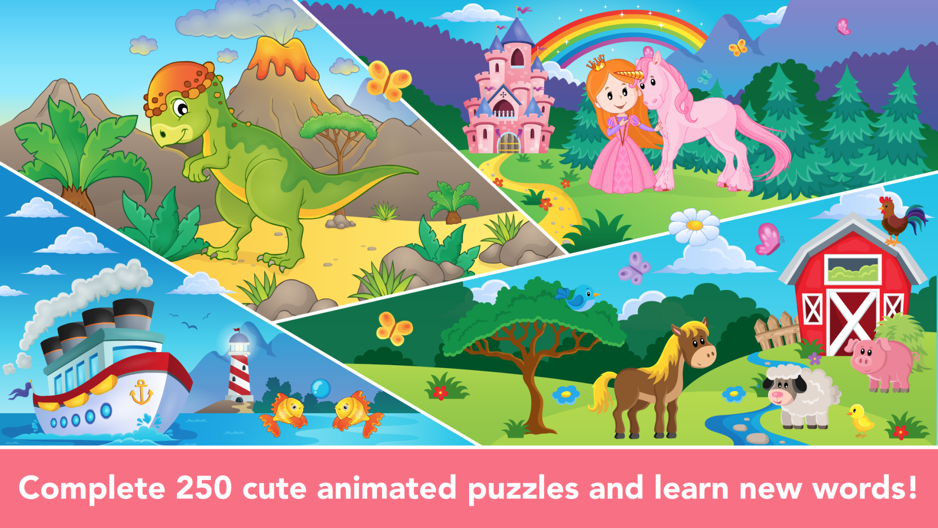 Puzzle for Kids and Toddlers: Shape Builder Free Games for Kids 1, 2, 3 ...