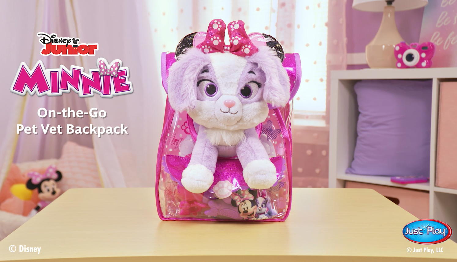 Snapklik.com : Disney Junior Minnie Mouse On-the-Go Pet Vet Backpack Set