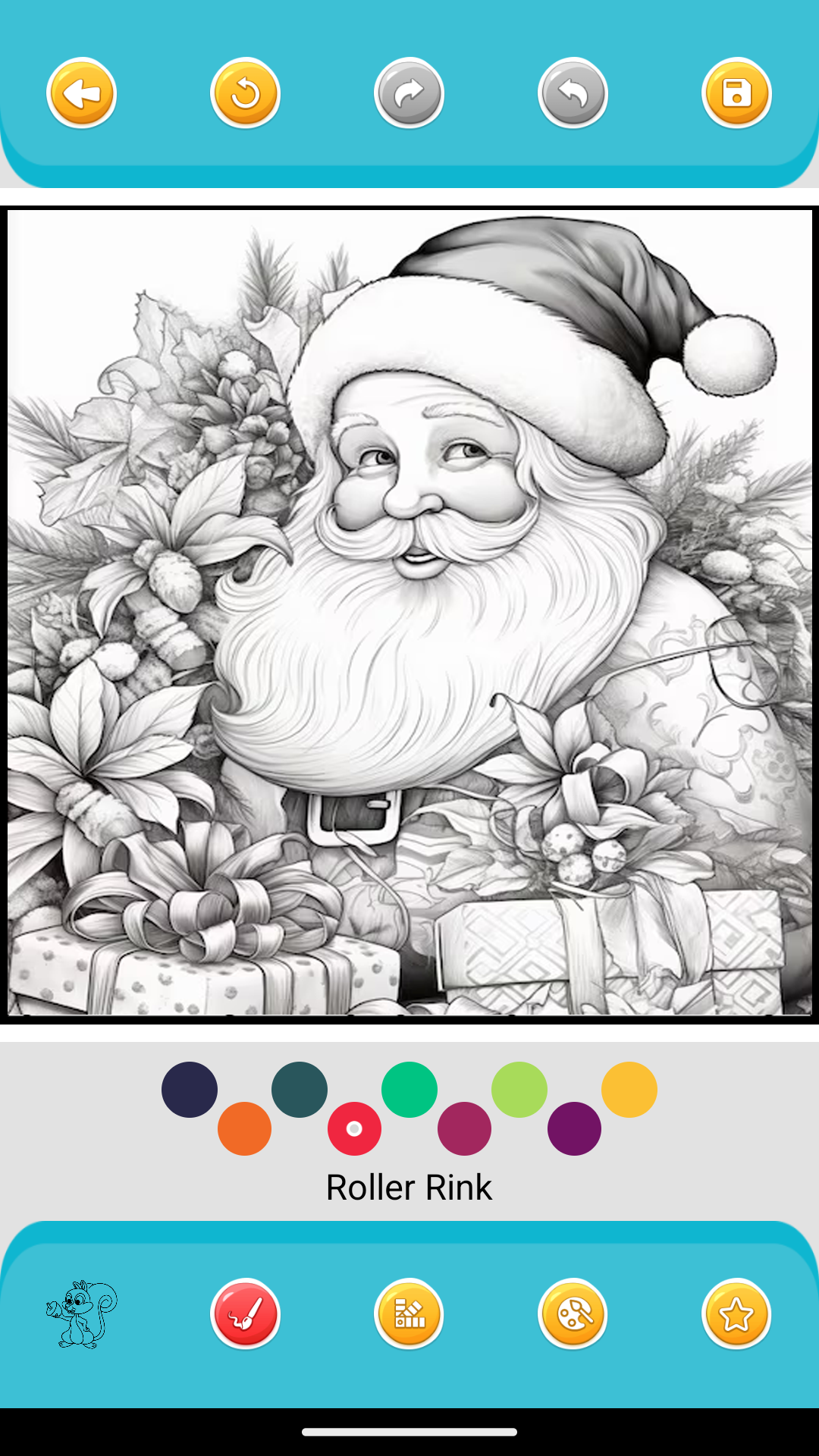 Christmas Santa Coloring Book Christmas Coloring Book For Kids : Cute ...
