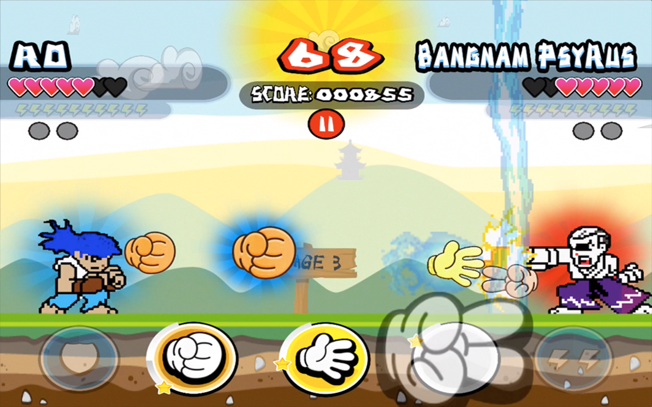 ROSHAMBO FIGHTERS: Rock Paper Scissors RPS Kung Fu Battle Hadouken ...