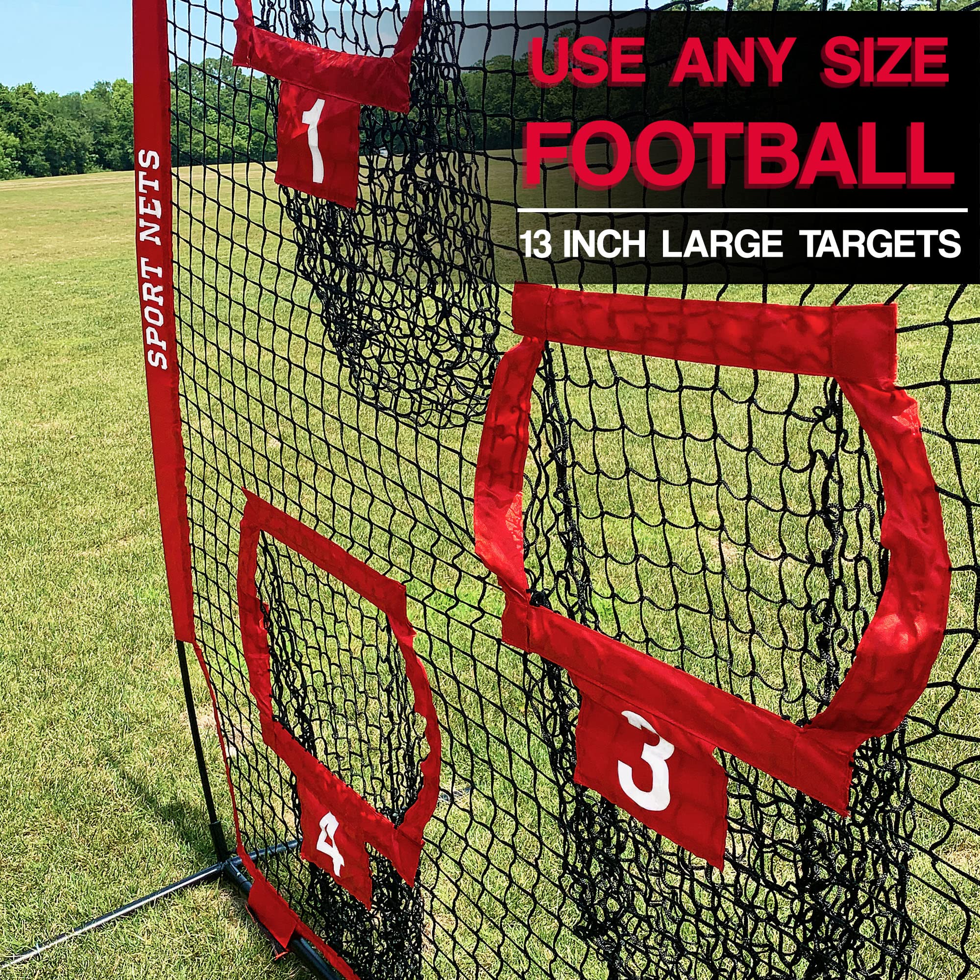 Heavy Duty 7x7 Football Throwing Net | Quarterback Training Throwing ...