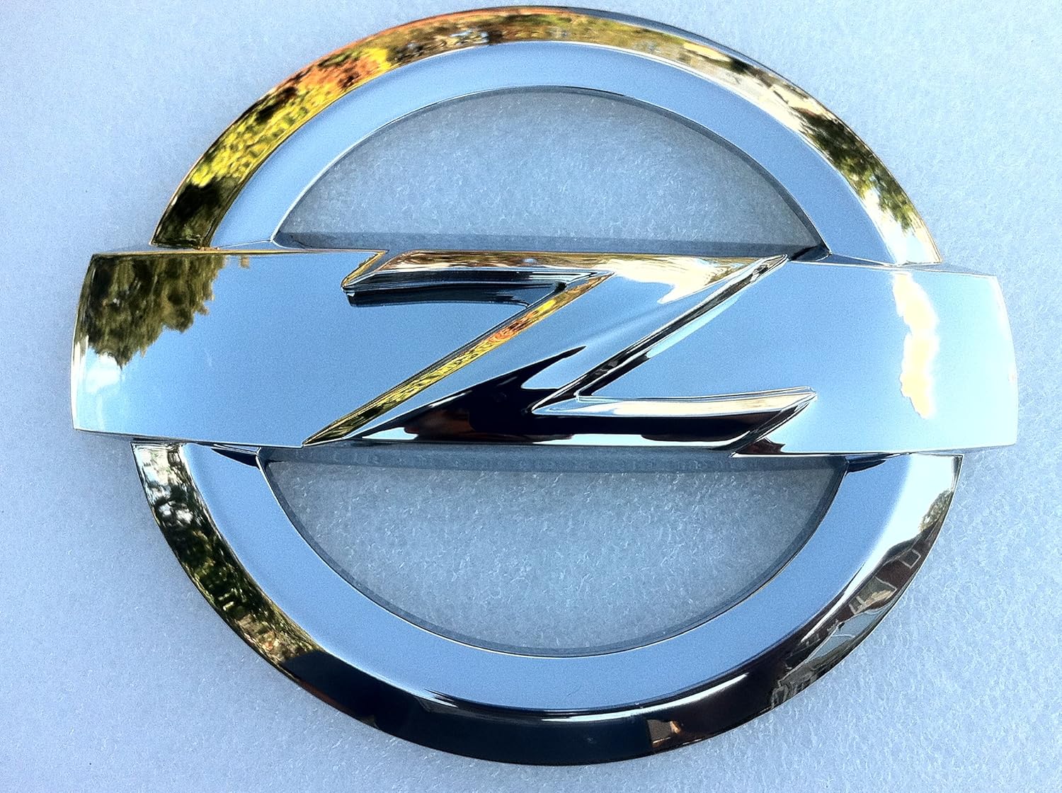 FRONT CHROME SILVER NISSAN 370Z Z EMBLEM BADGE FAIRLADY 370 Z NISMO ...