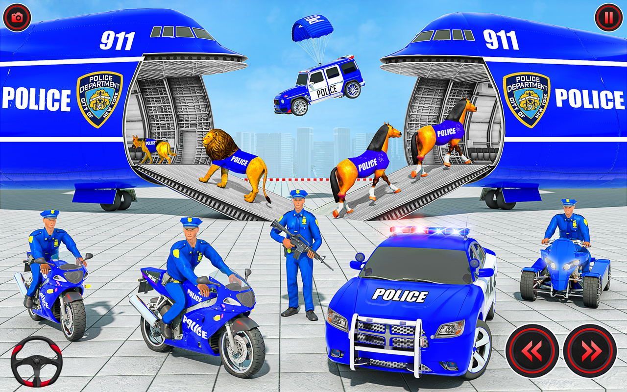 Police Cargo Transport Truck Games : Us Police Transport Car Games ...