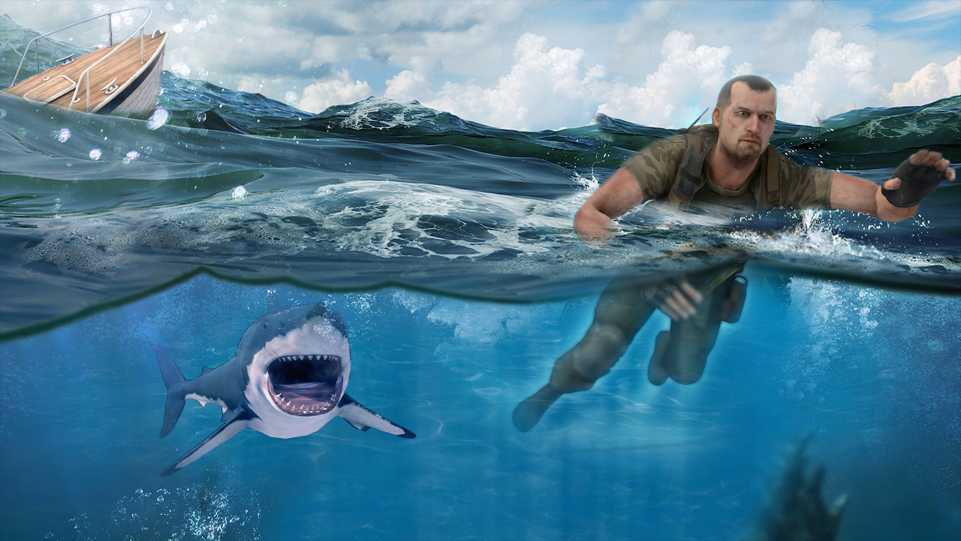 Monster Shark World Hunting - UnderWater Shark Shooting - Sniper Game ...