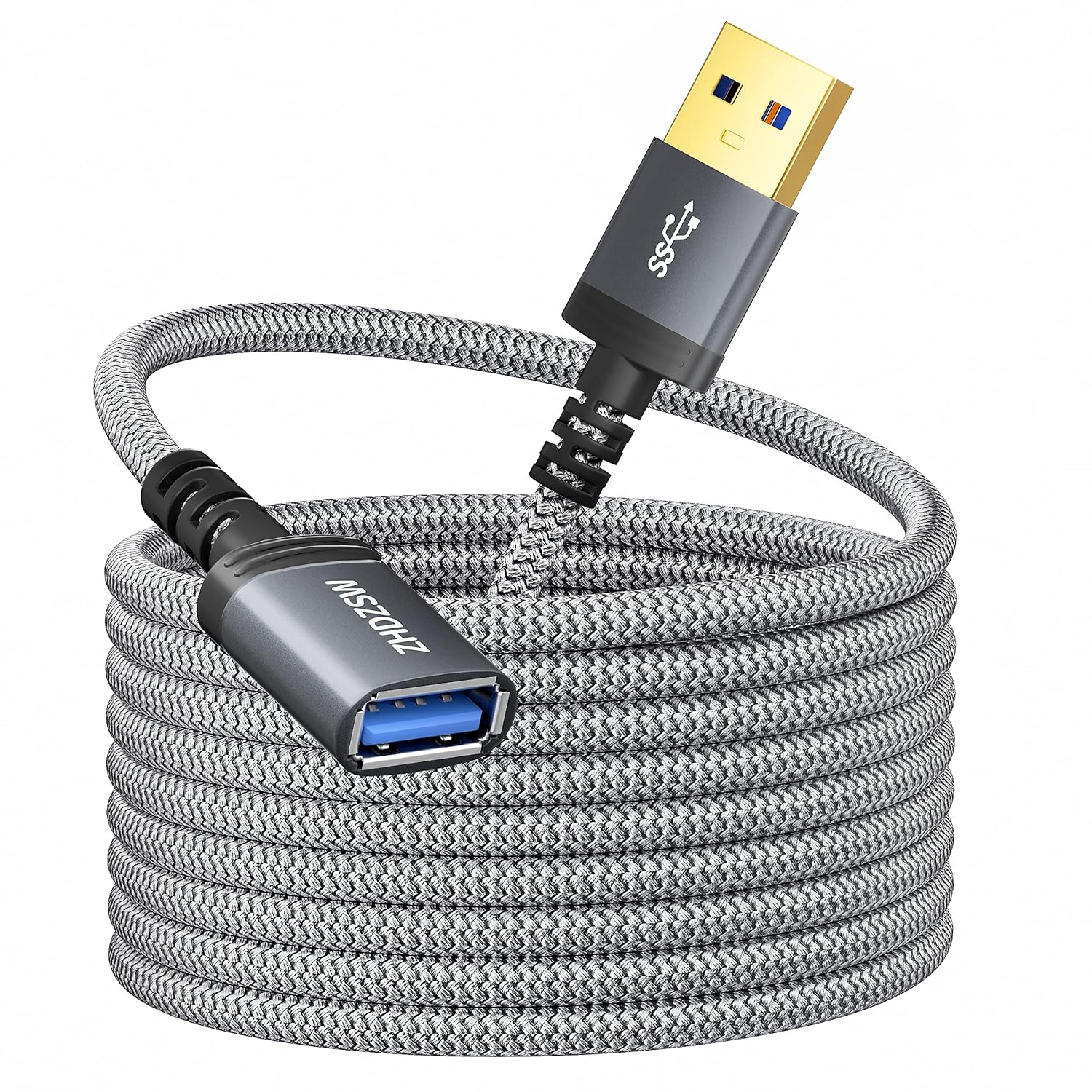 ZHDZSW USB3.0 Verlängerungs Kabel 3M, Typ A Stecker zu Buchse ...