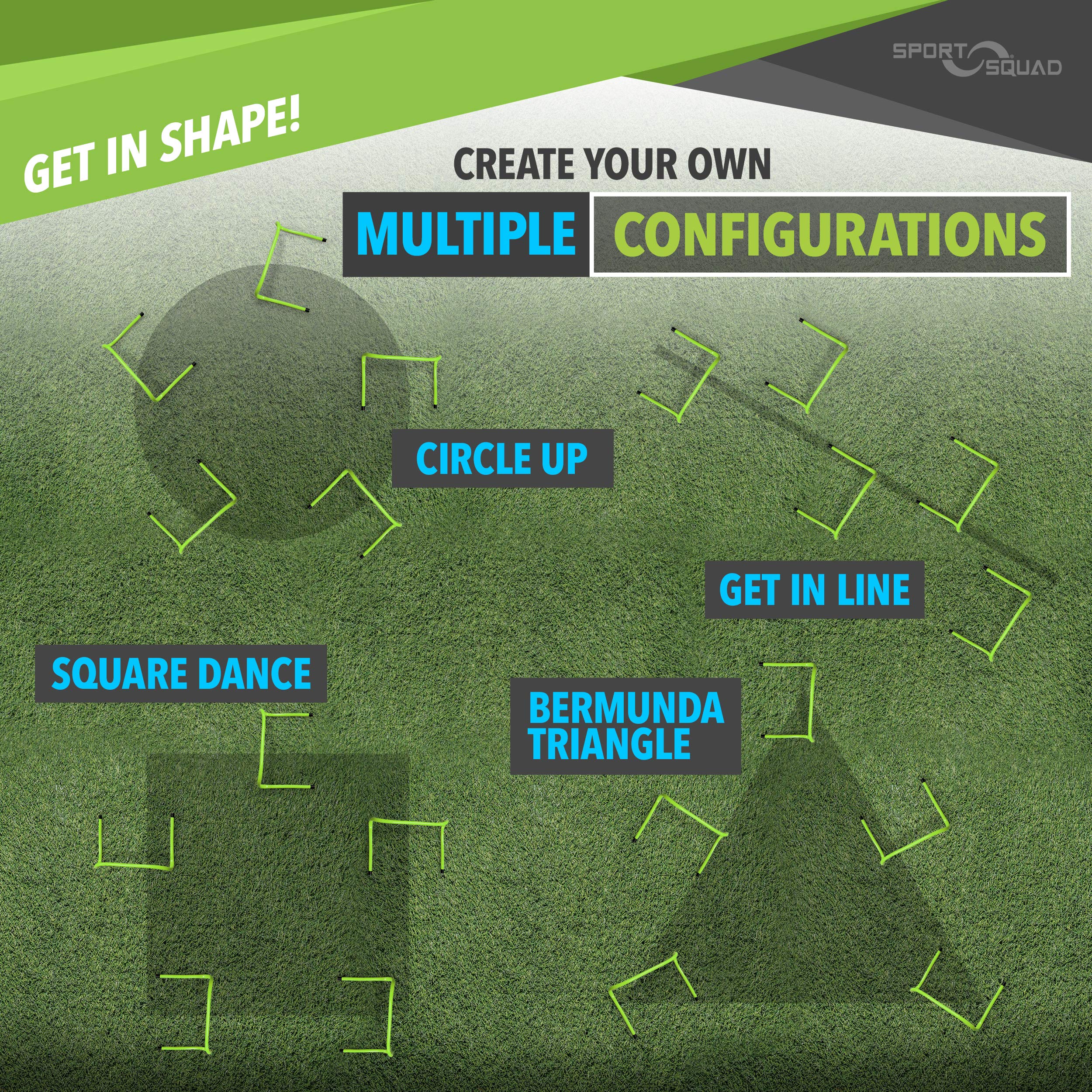 Snapklik.com : Sport Squad Speed Hurdles - 7" PVC Agility Training ...