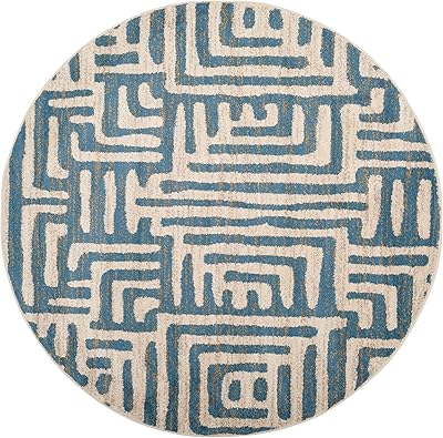 Amazon.com: Rugshop Contemporary Abstract Circles Easy Maintenance for ...