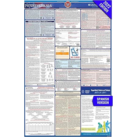 Amazon.com : PA Labor Law Poster, 2022 Edition - State, Federal and ...