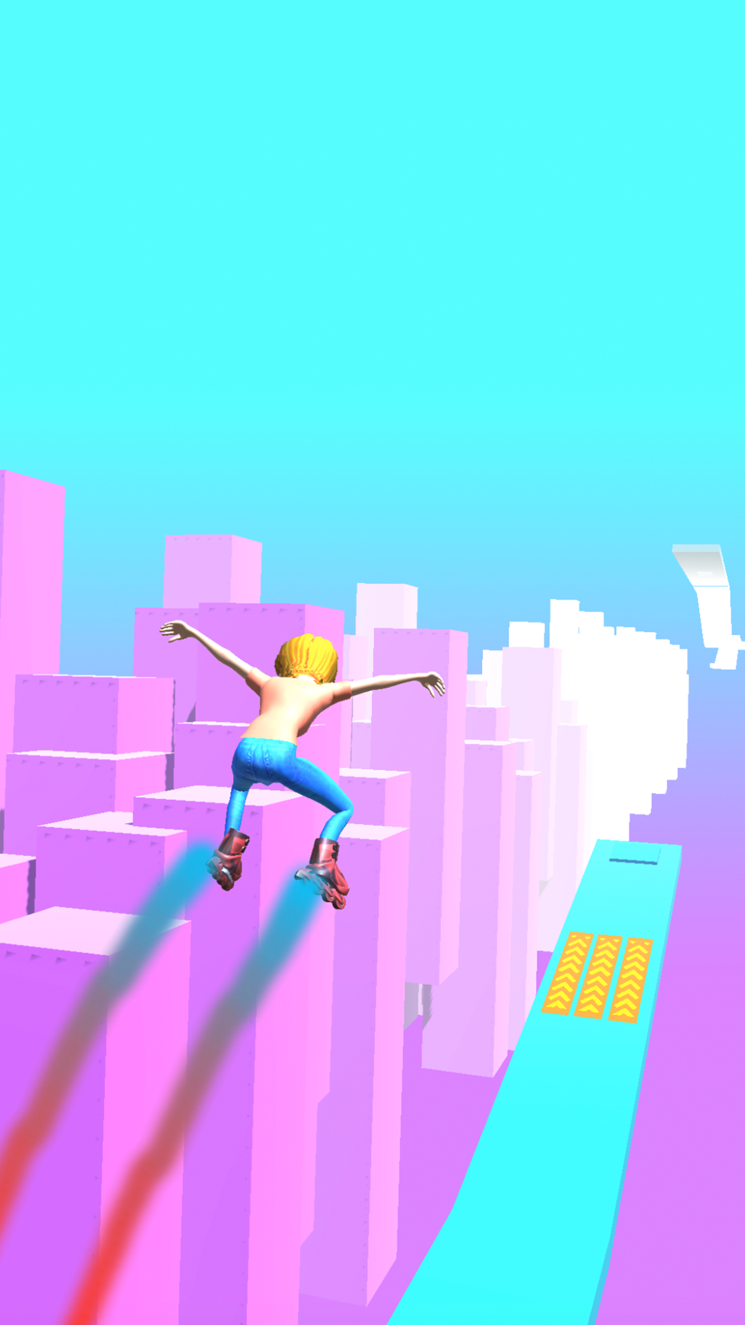 Ice Skater Slide: Skate, jump & dodge obstacles in a sky-high ice ...