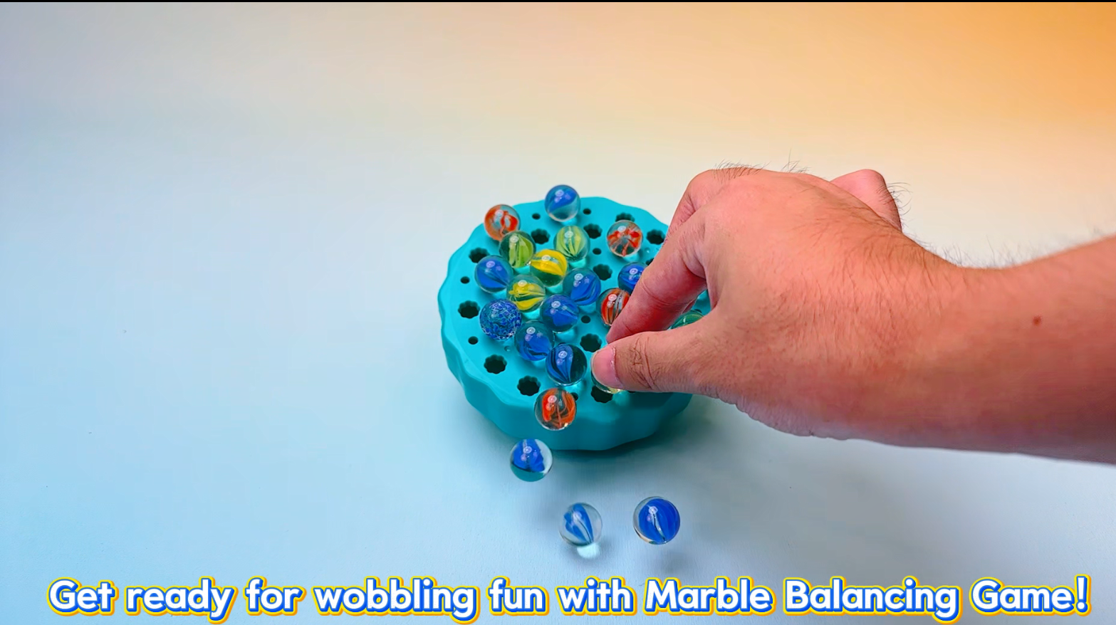 Birthday Party Game Perfection Game Wobble Marble Stacking Game ...