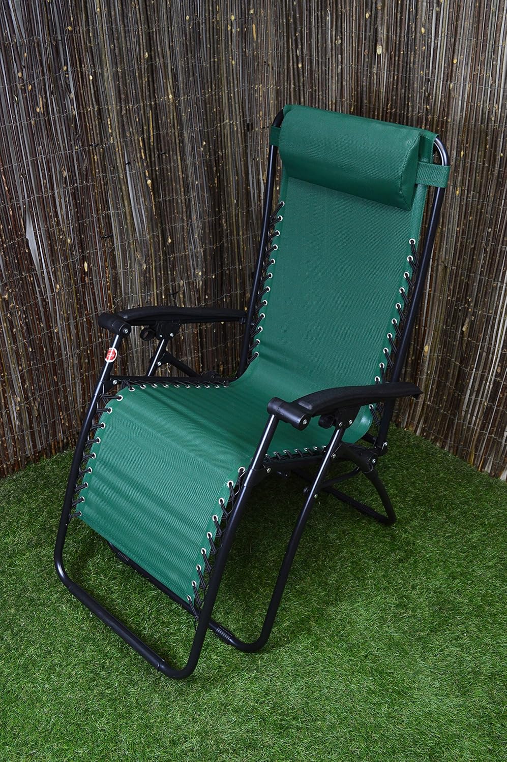 Hamble BB-FC114G Textilene Reclining Chair - Green : Amazon.co.uk: Garden