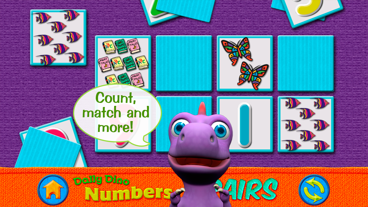 Numbers with Dally Dino HD - Preschool Kids Learn Counting with Flashcards, I Spy, Sort It ...