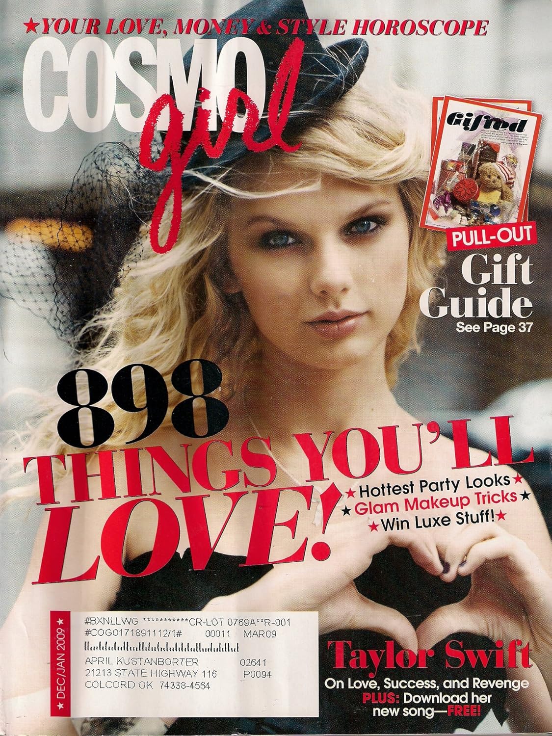 Taylor swift Cosmo girl January 2009: Cosmo girl magazine: Amazon.com ...