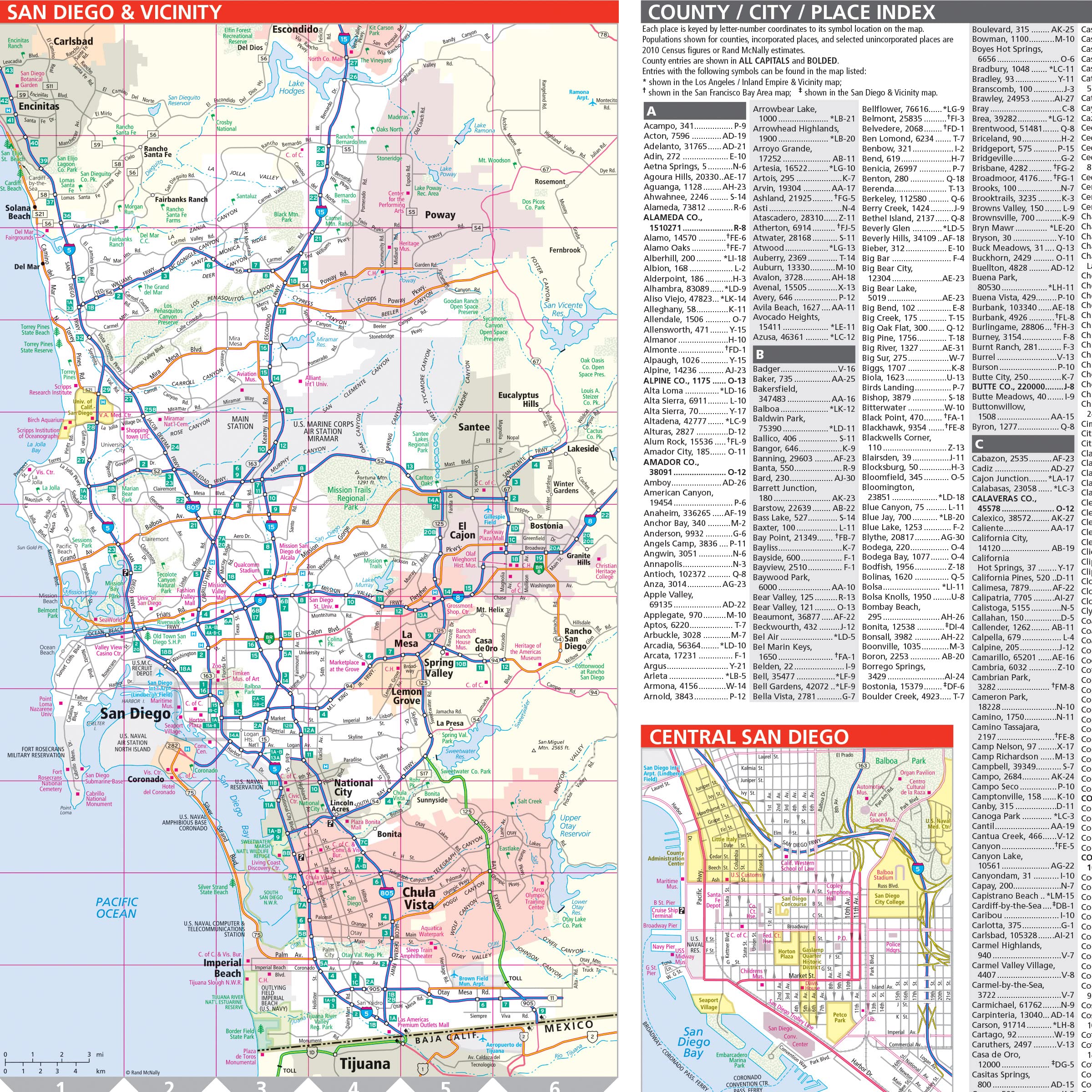 Delorme Atlas & Gazetteer California State Map - Easy To Read Folded ...