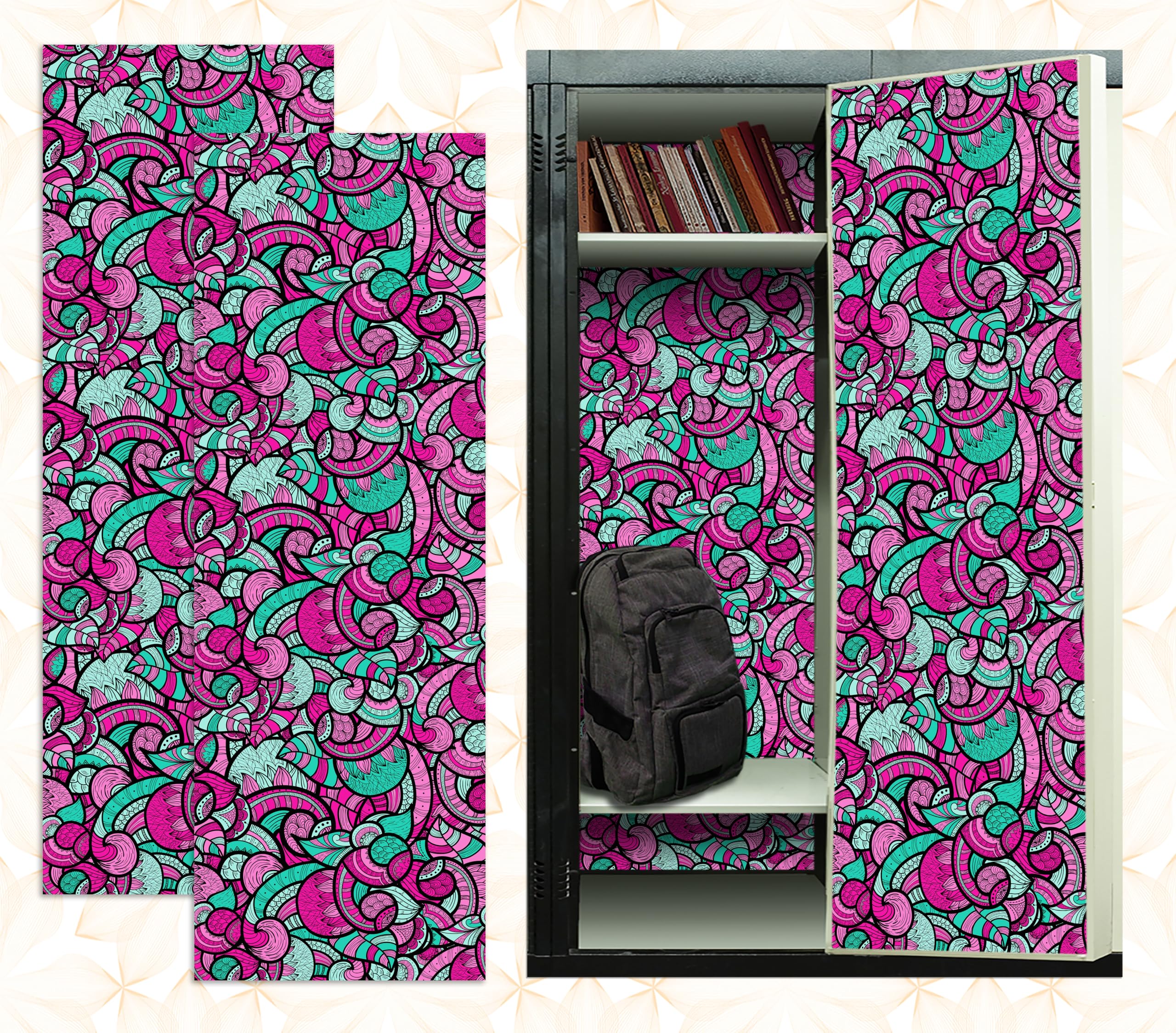 Amazon.com: Magnetic Locker Wallpaper (Full Sheet Magnetic) - Remove ...