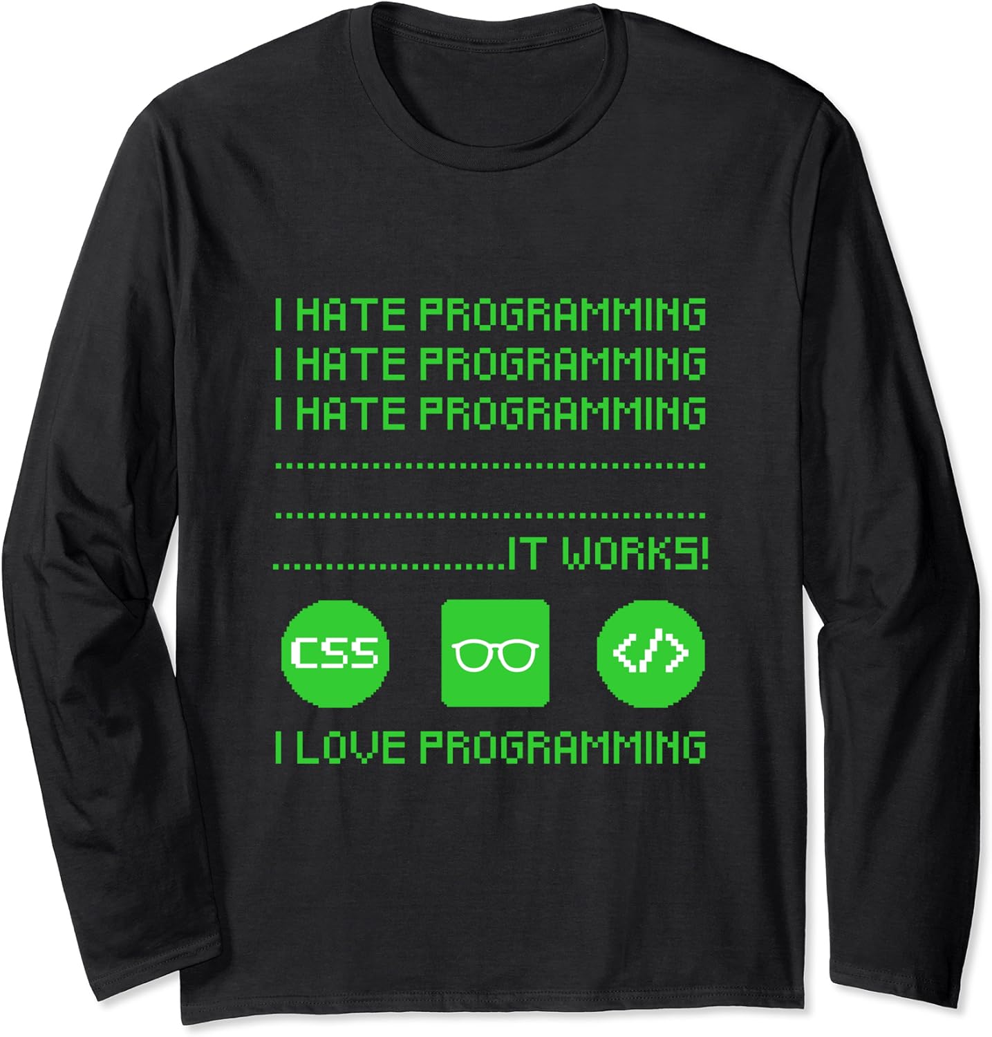 LUSTIG ICH HASSE PROGRAMMIEREN T-SHIRT Geek Programmer Nerd ...