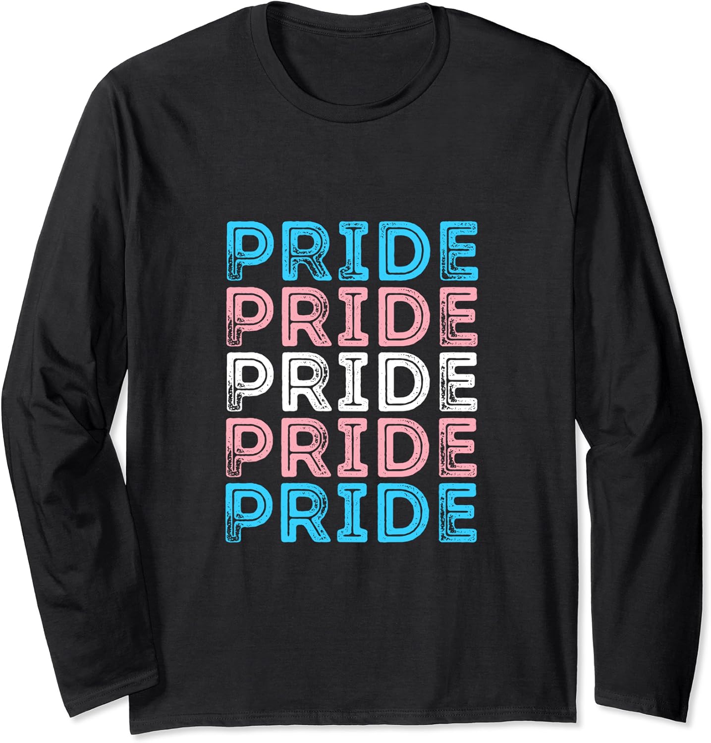 Amazon.com: Trans Pride Flag Colors Transgender Awareness Long Sleeve T ...