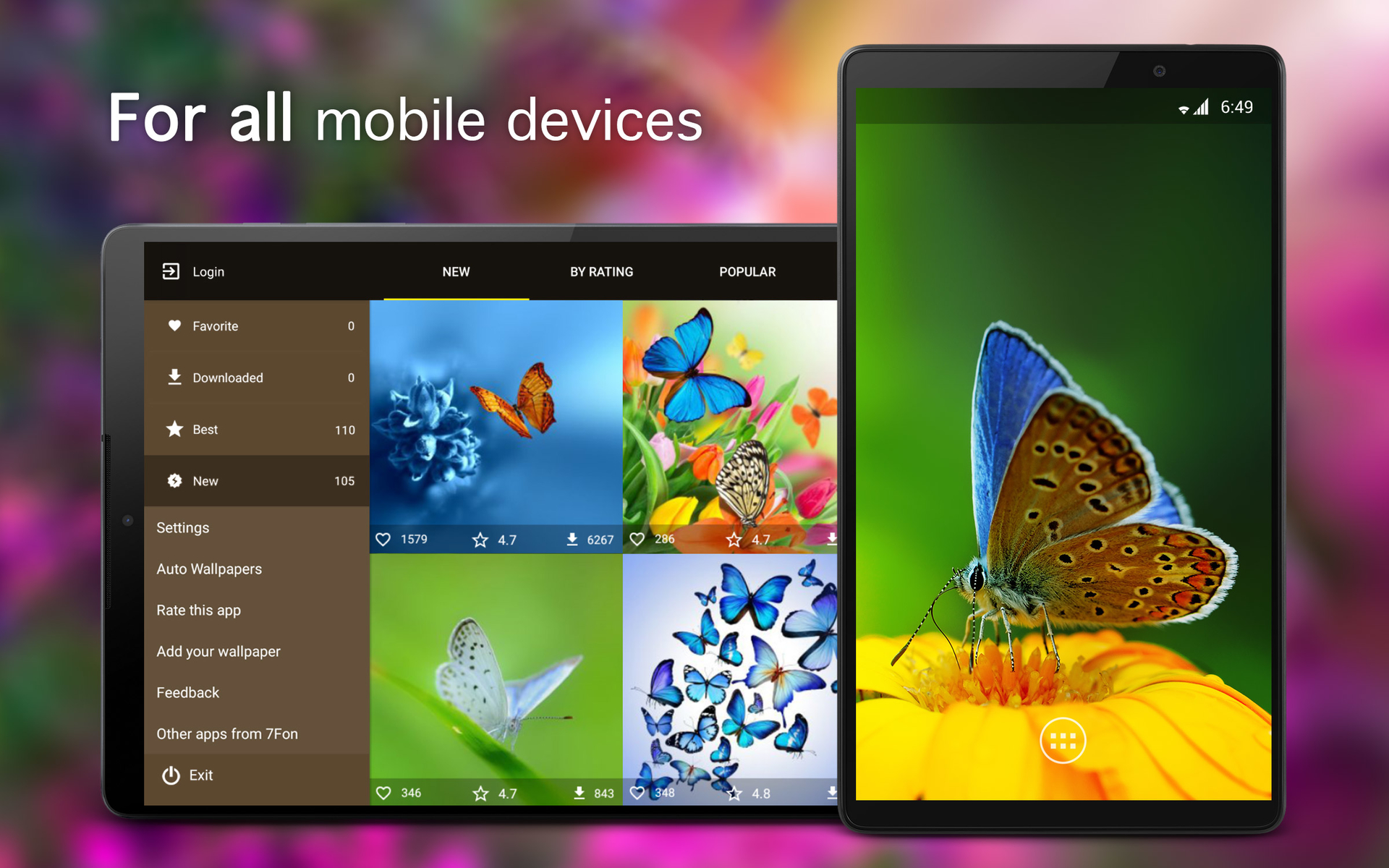 Butterfly Wallpapers and Backgrounds apps 4K - App on the Amazon Appstore