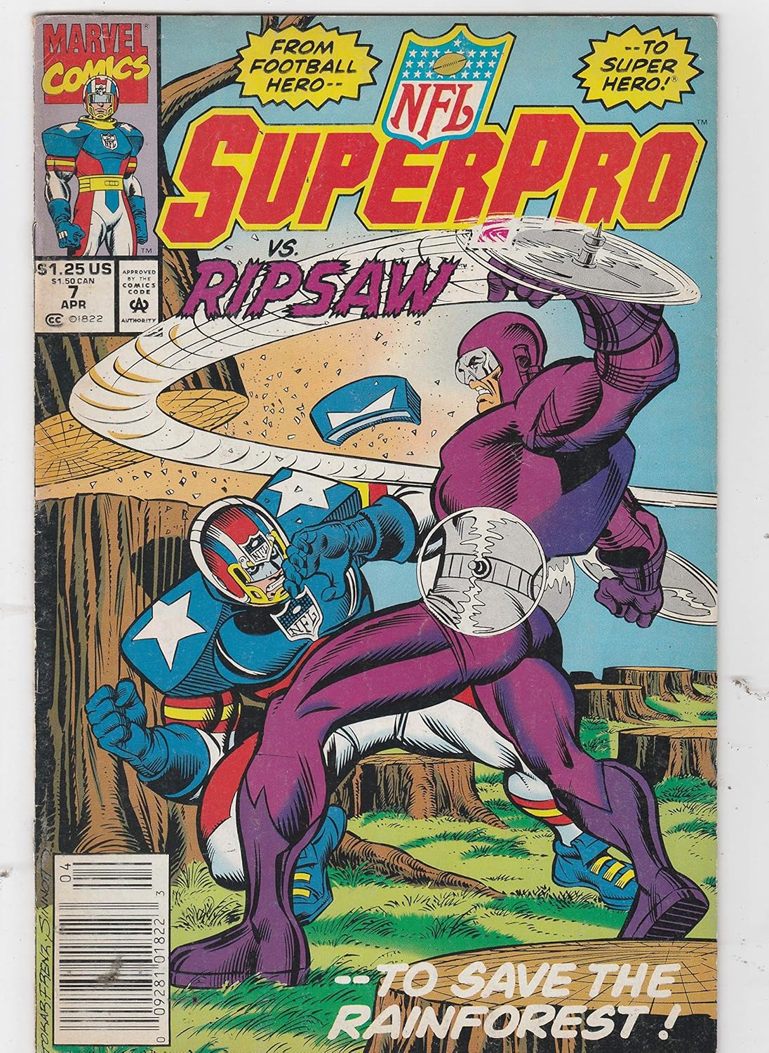 Amazon.com: NFL SUPERPRO vs. RIPSAW (1992) #7: Evan Skolnick, David ...