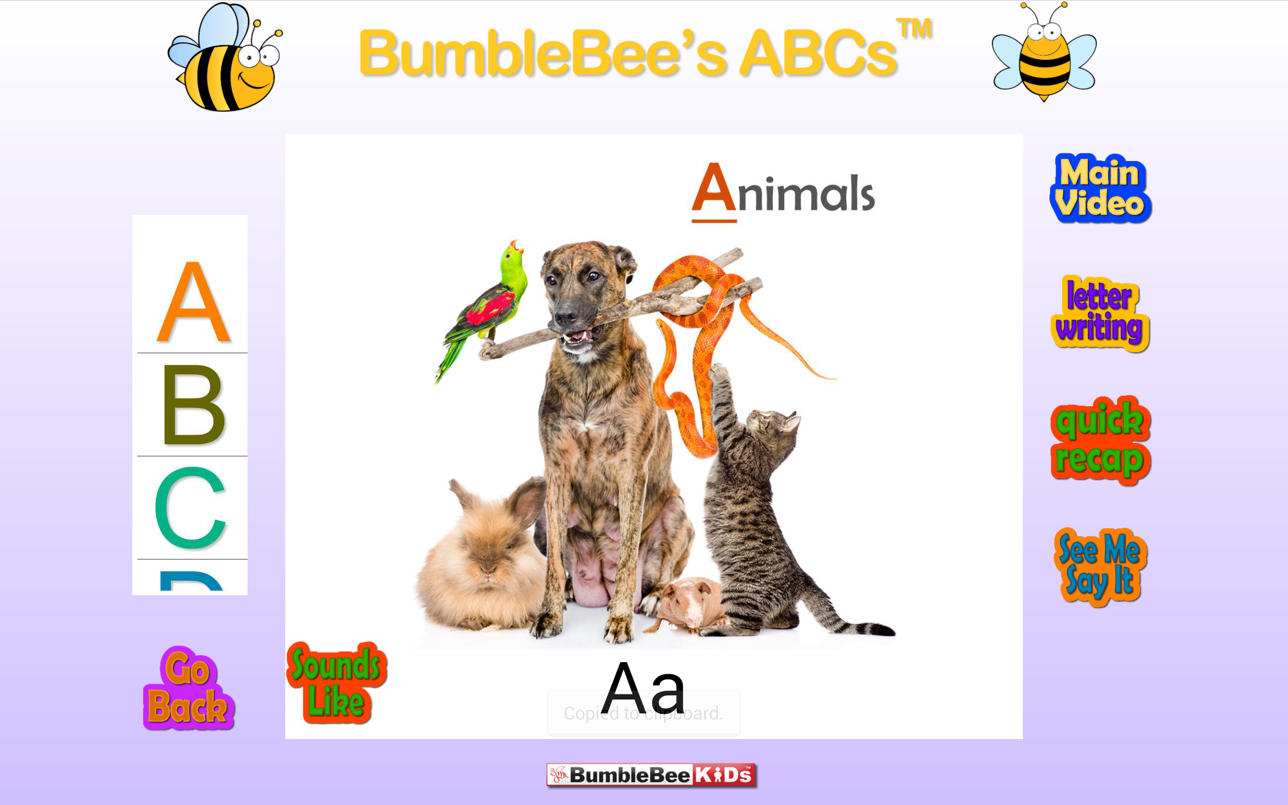 BumbleBee ABCs™ - Video Flashcard Player - App on the Amazon Appstore