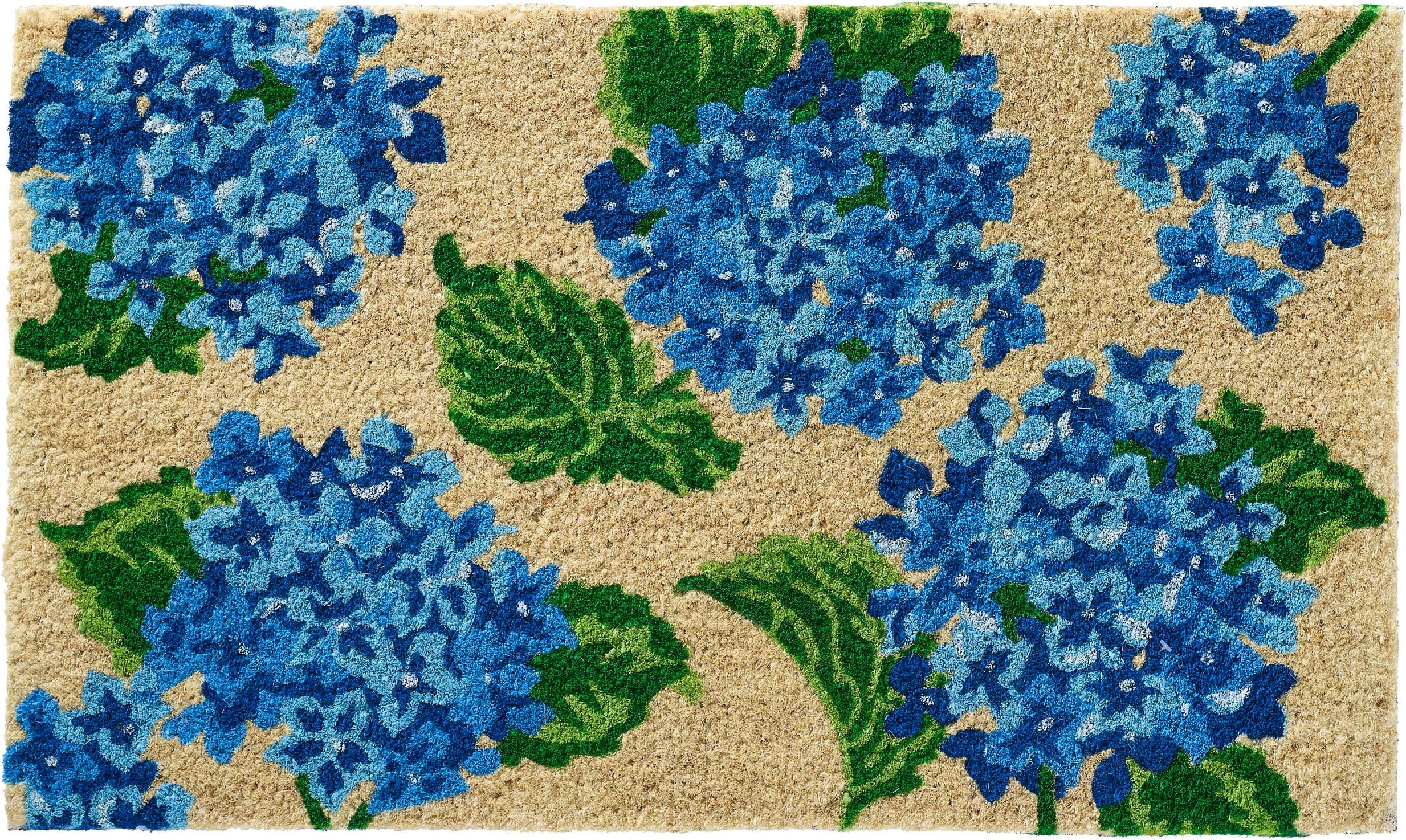 Amazon.com: HF by LT Hydrangeas Rug, 24 x 36 inches, Hand-Hooked 100% ...