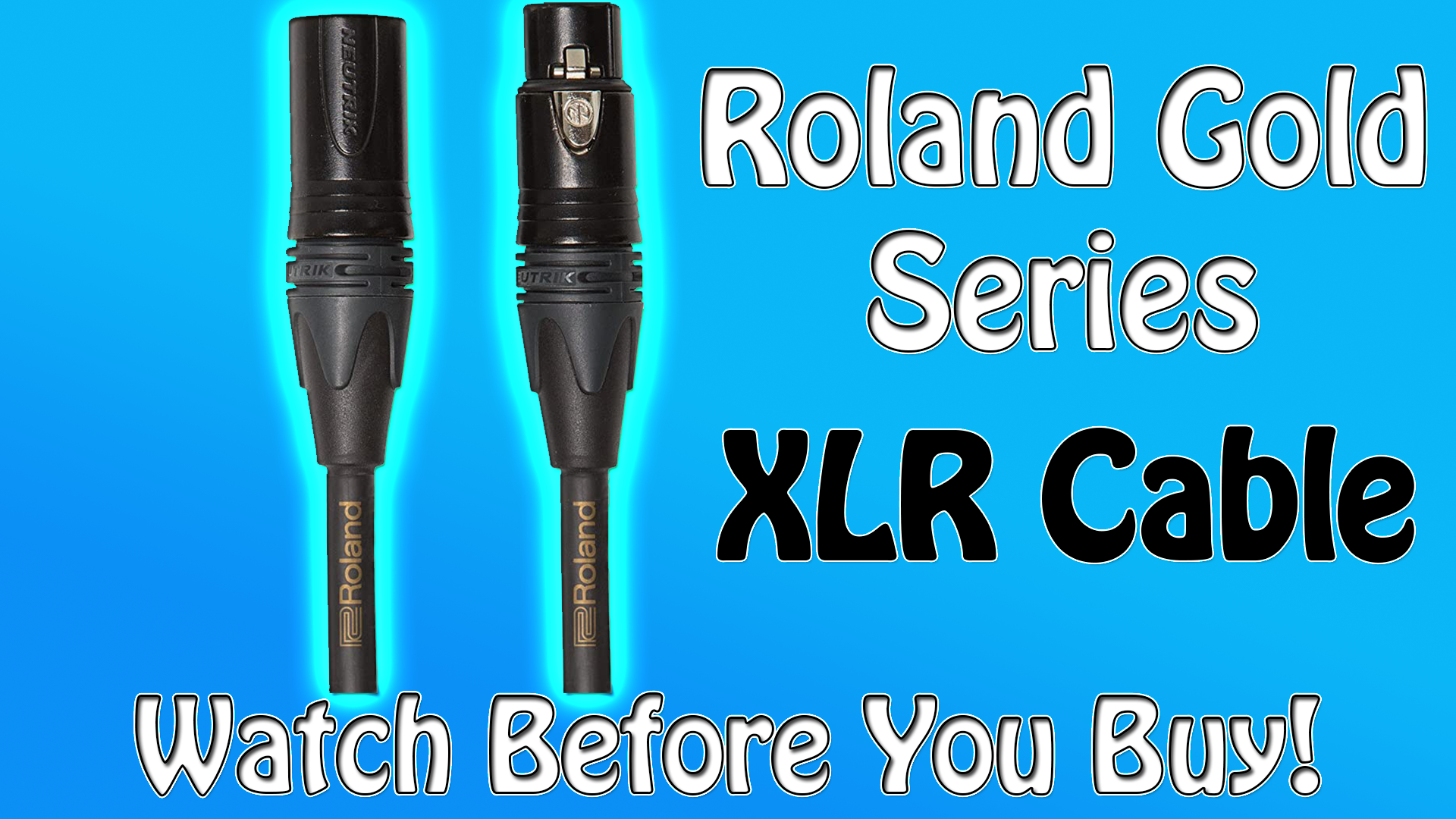 Watch Roland Gold Series XLR Cable - ﹙Watch Before You Buy!﹚ on Amazon Live