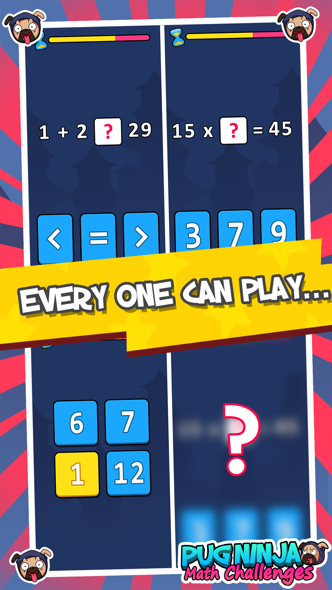 Pug Ninja - Math Challenges - App on the Amazon Appstore