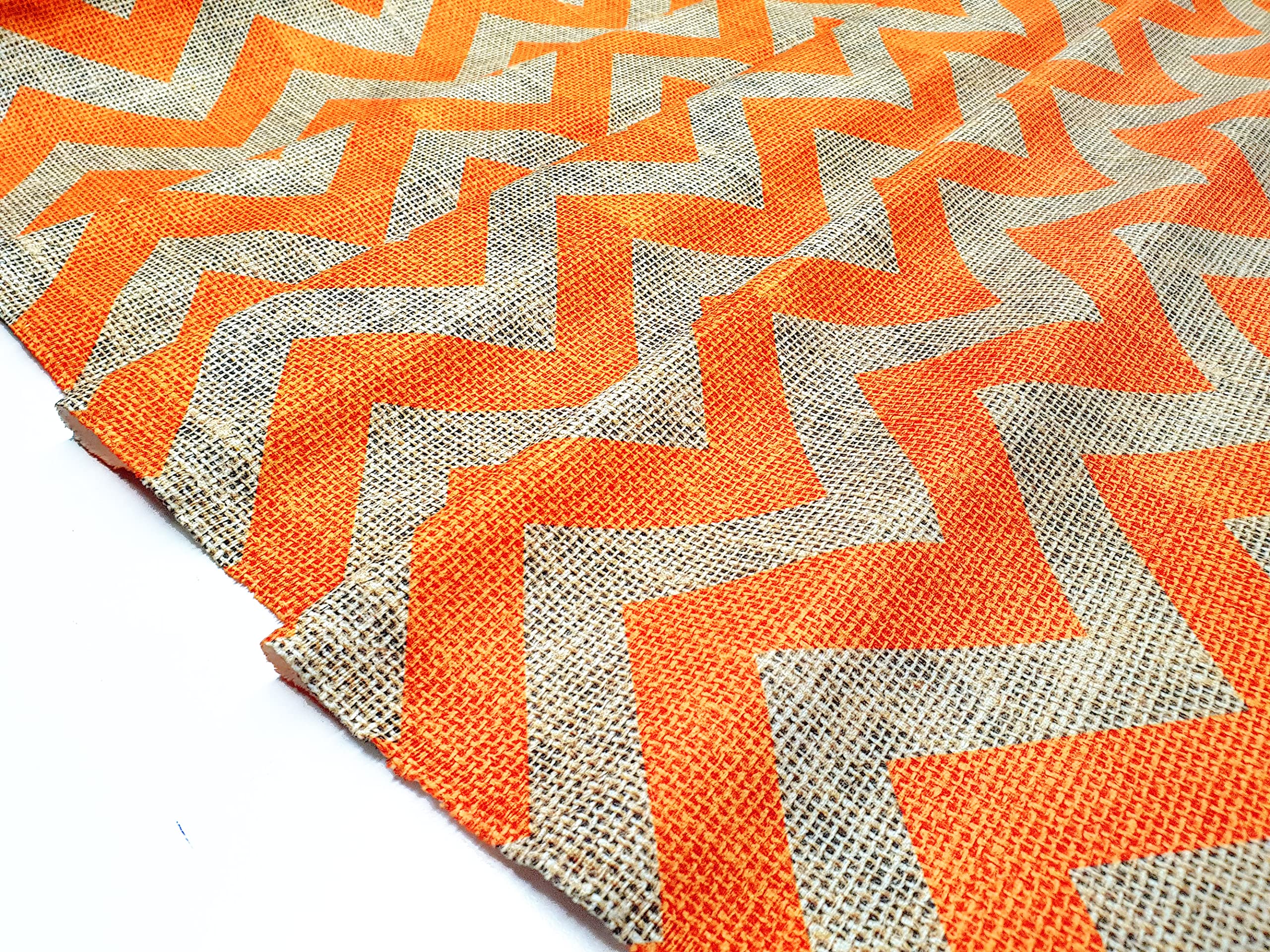 Chevron Burlap Background