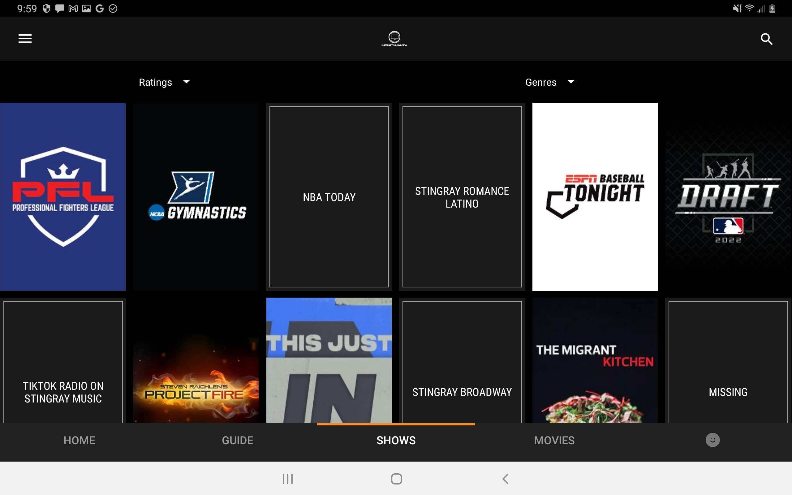 InfinityLink TV - App on Amazon Appstore