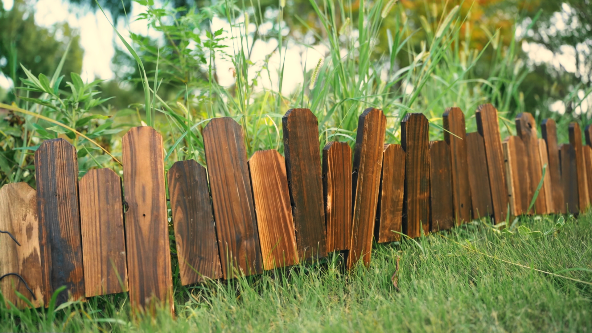 Wooden Flower Bed Edging